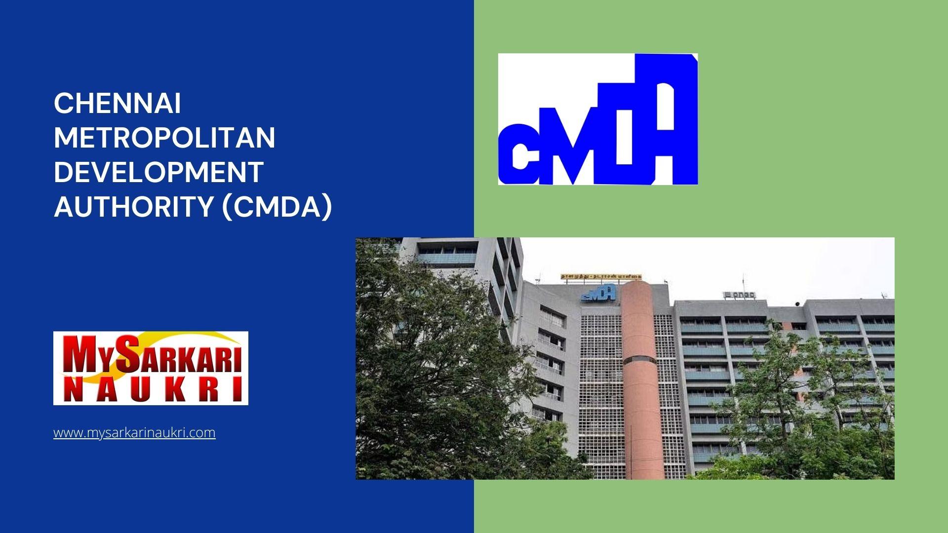 Chennai Metropolitan Development Authority (CMDA) Recruitment ...