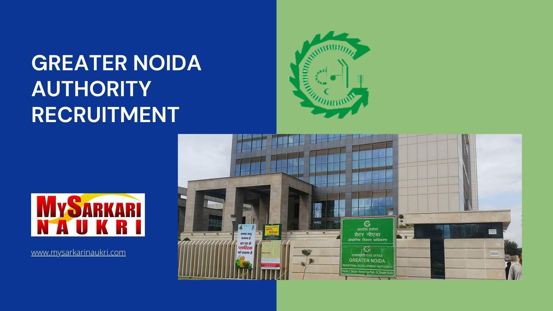Greater Noida Authority Recruitment MySarkariNaukri En Greater Noida Authority Recruitment MySarkariNaukri En