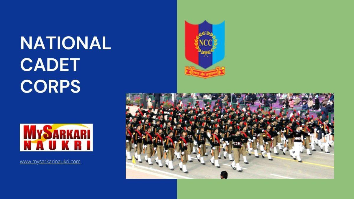 National Cadet Corps (NCC) Recruitment - MySarkariNaukri En