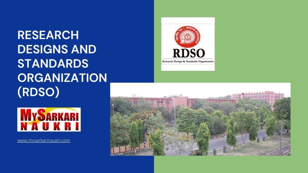 Research Designs and Standards Organization (RDSO) Recruitment ...