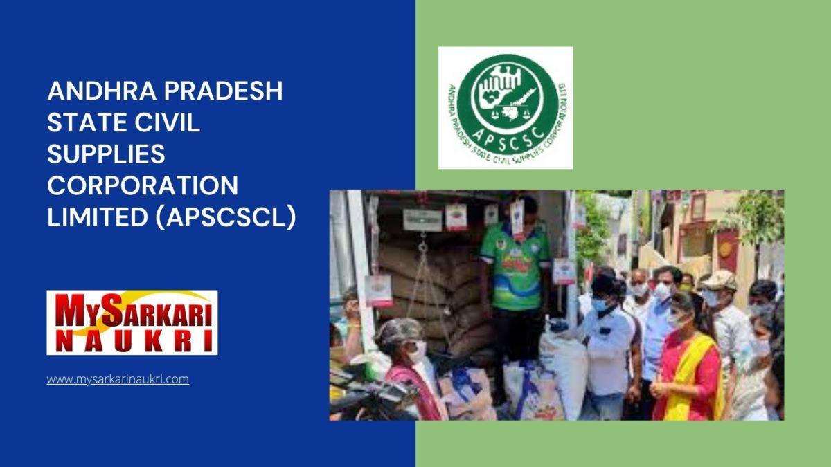 Andhra Pradesh State Civil Supplies Corporation Limited (APSCSCL ...