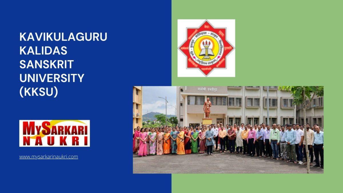 Kavikulaguru Kalidas Sanskrit University (KKSU) Recruitment ...