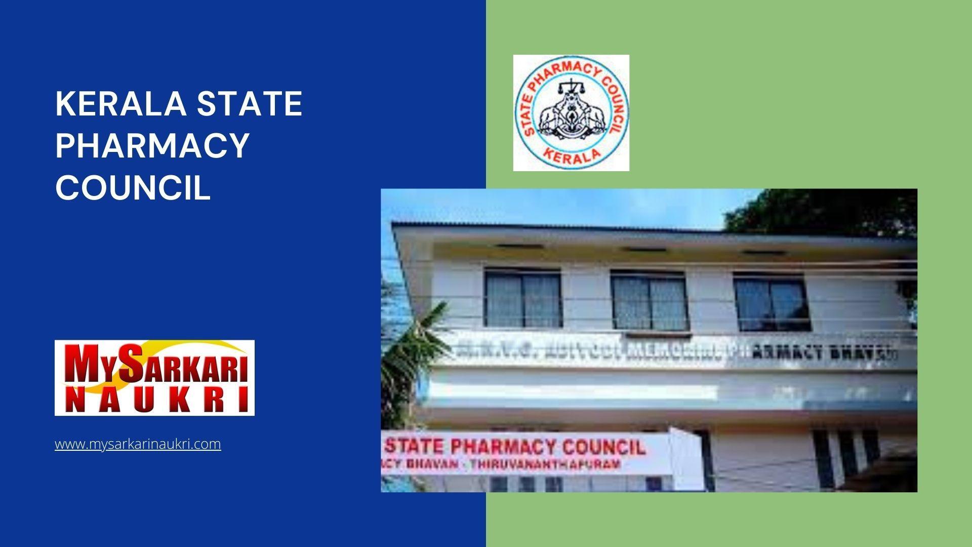Kerala State Pharmacy Council (KSPC) Recruitment - MySarkariNaukri En