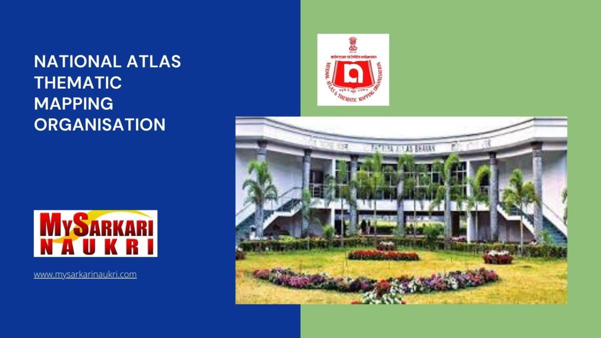 National Atlas Thematic Mapping Organisation (NATMO) Recruitment ...