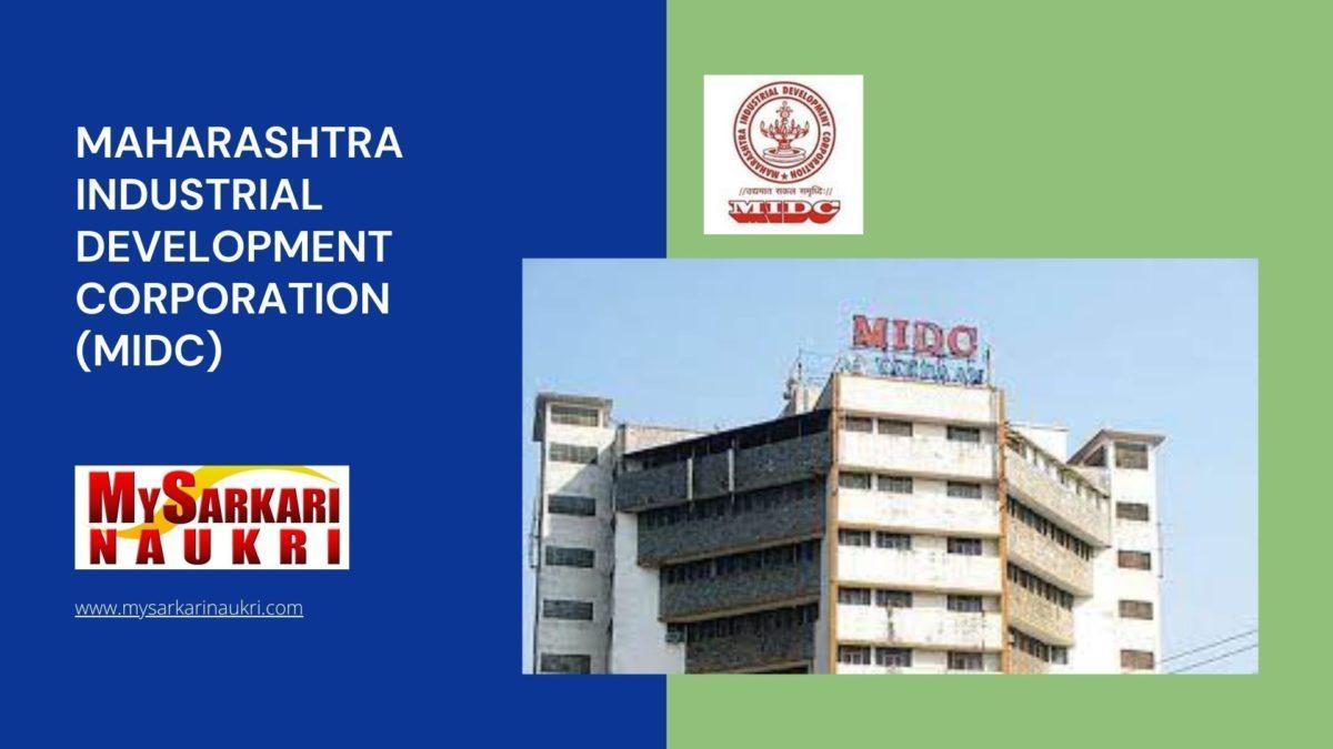 Maharashtra Industrial Development Corporation (MIDC) Recruitment ...