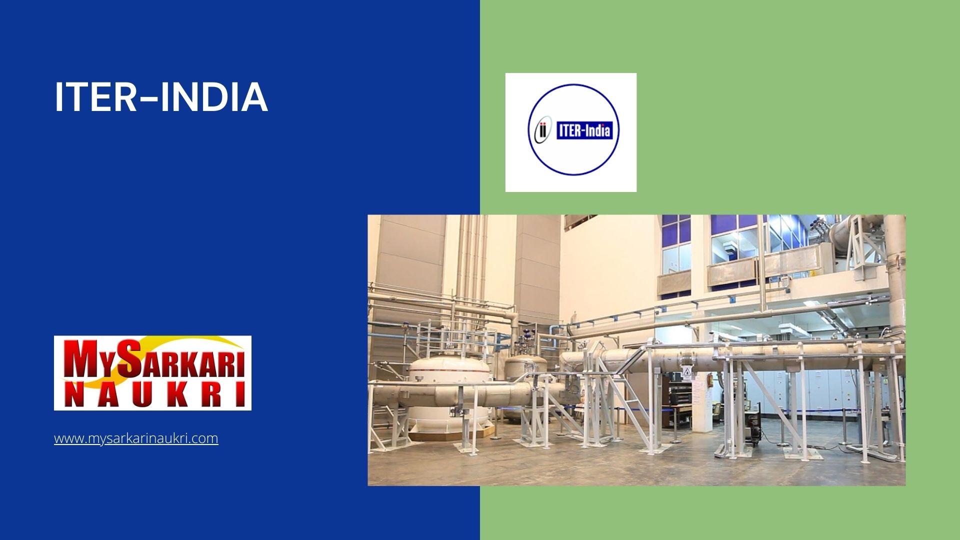 ITER-India Recruitment - MySarkariNaukri En