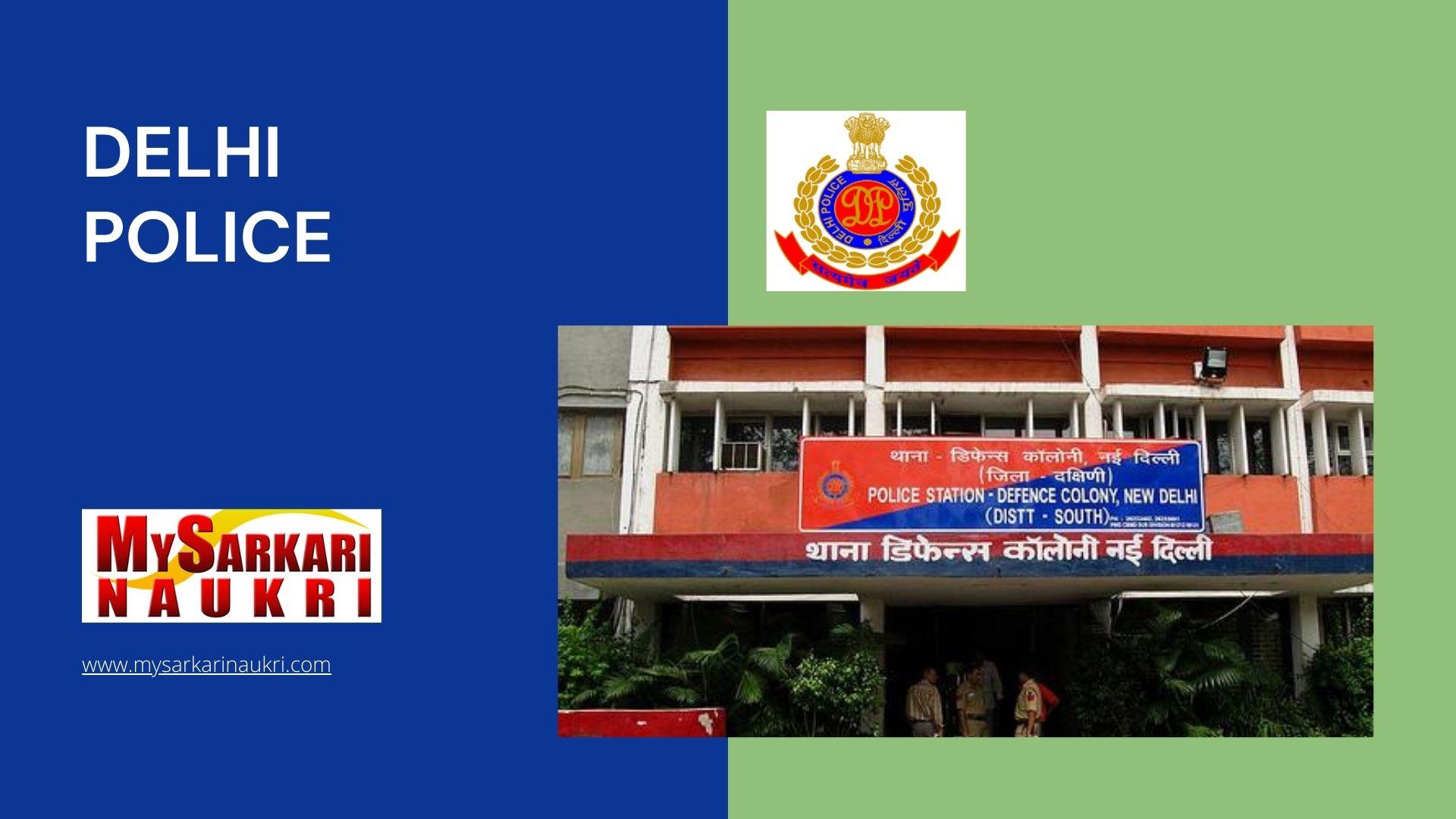 Delhi Police Recruitment - MySarkariNaukri En