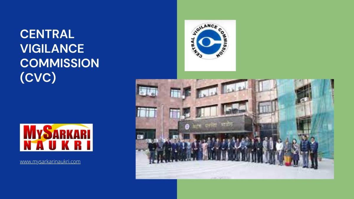 Central Vigilance Commission (CVC) Recruitment - MySarkariNaukri En