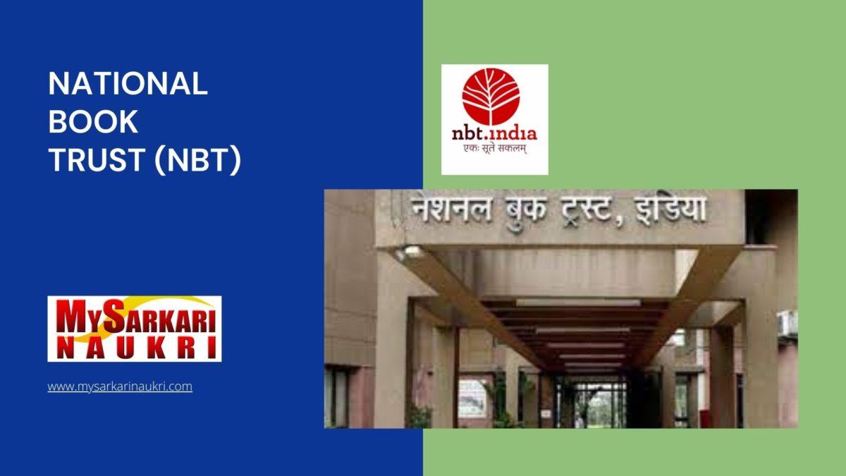 National Book Trust (NBT) Recruitment - MySarkariNaukri En