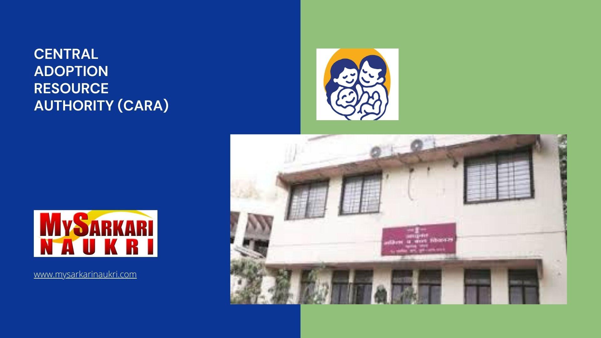 Central Adoption Resource Authority (CARA) Recruitment - MySarkariNaukri En