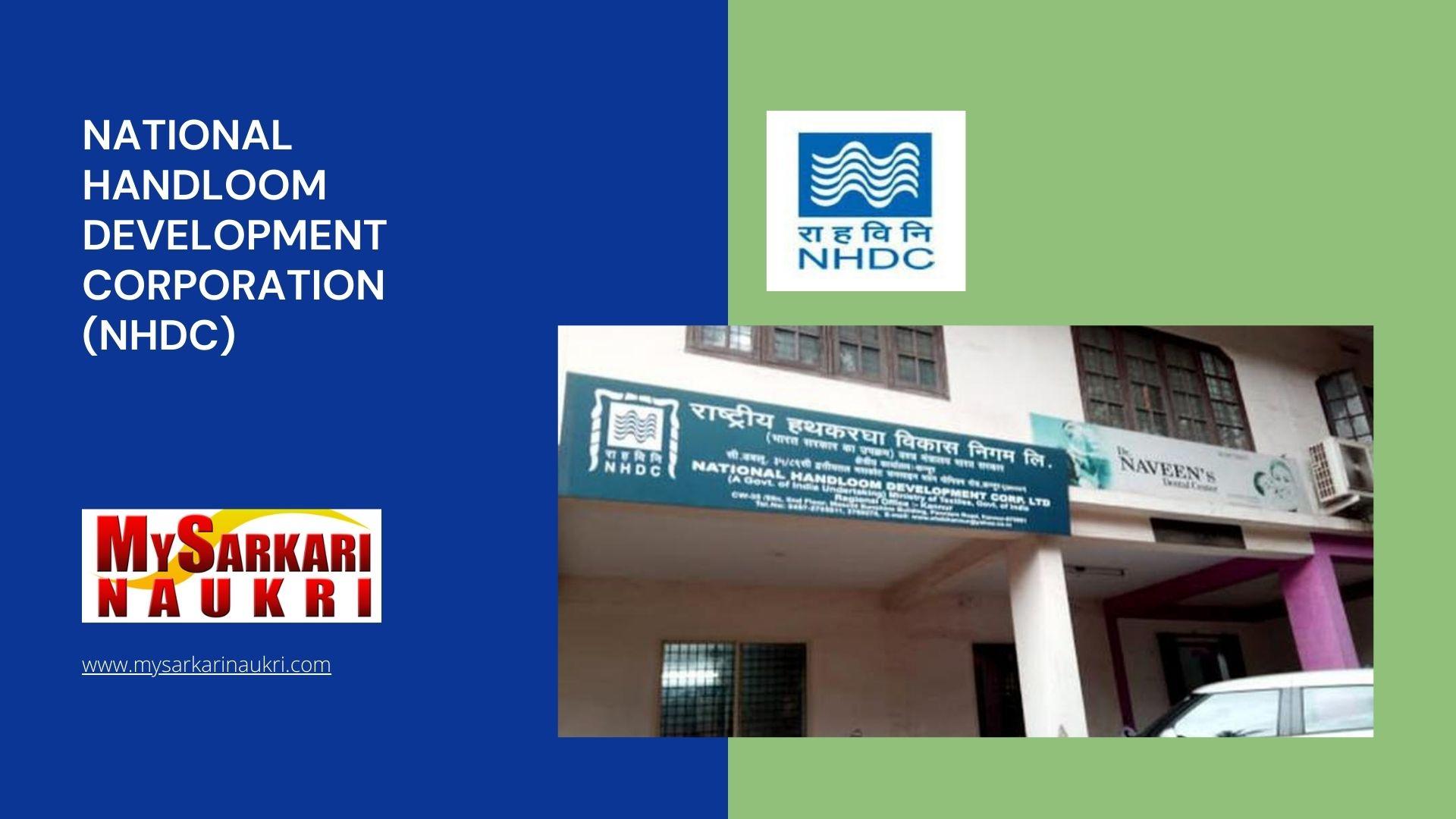 National Handloom Development Corporation (NHDC) Recruitment ...