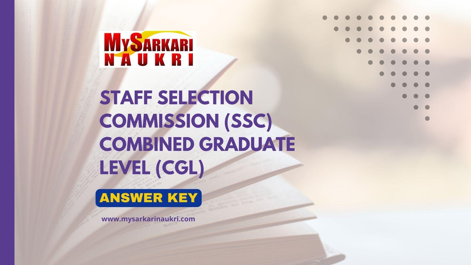 SSC CGL Tier 1 2023 Final Answer Key Now Available for Download ...