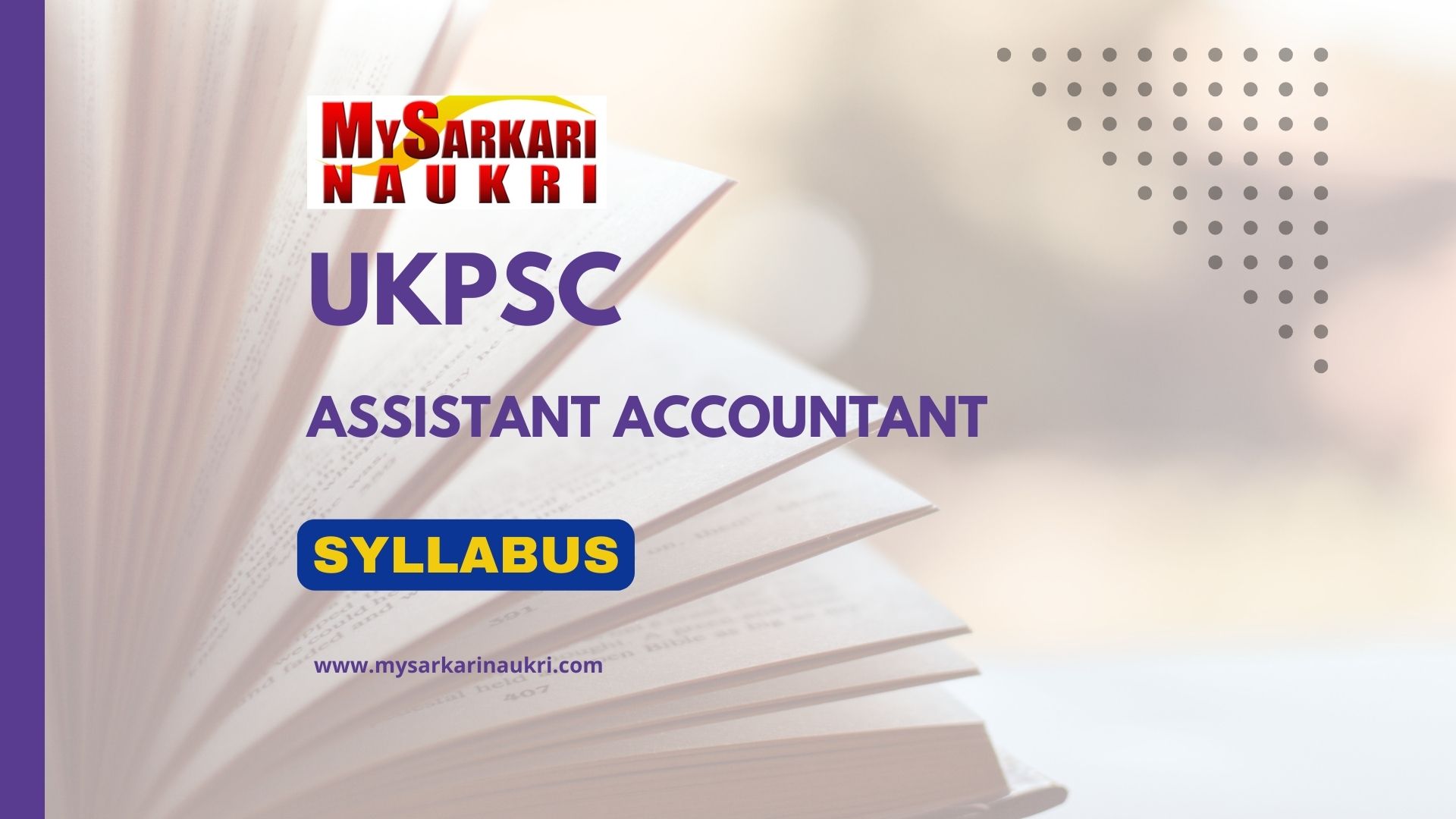 UKPSC Assistant Accountant Syllabus and Exam Pattern PDF ...