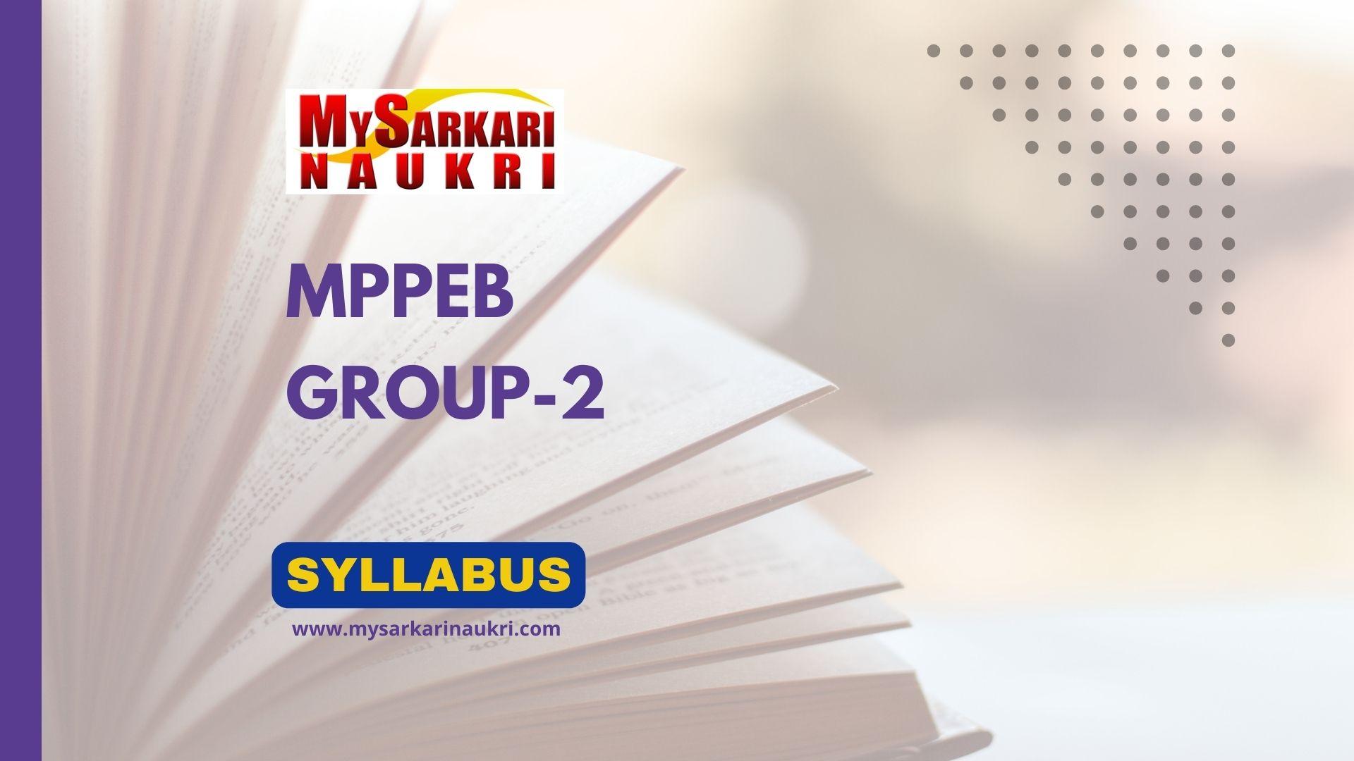 MPPEB Group 2 Syllabus & Exam Pattern - MySarkariNaukri En