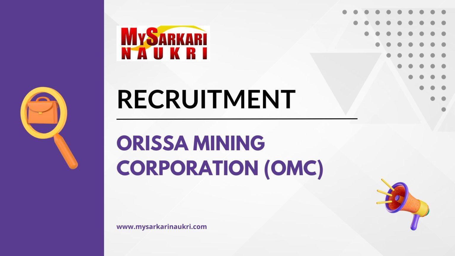Orissa Mining Corporation Ltd Recruitment - MySarkariNaukri En
