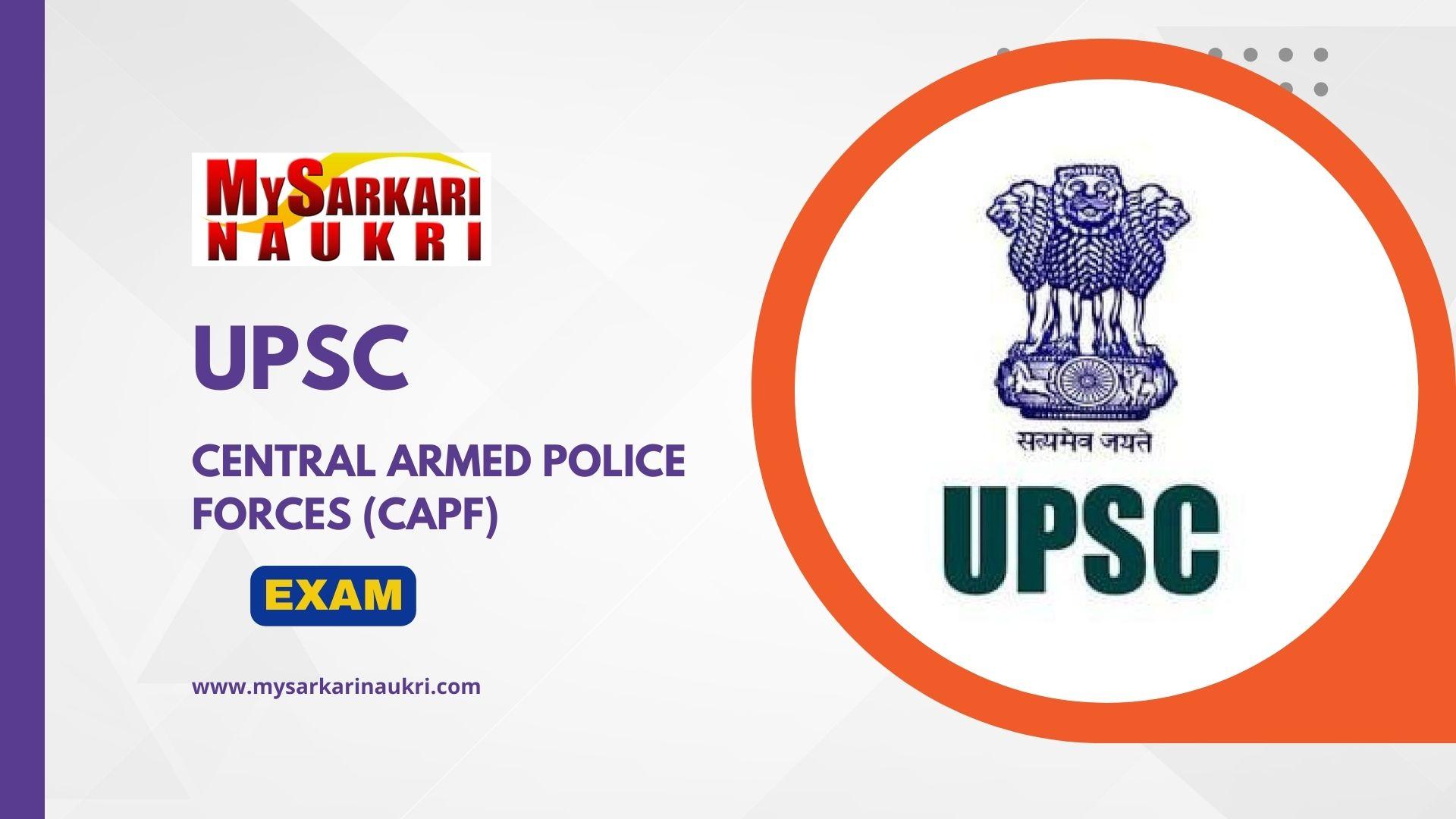 Upsc Capf Ac Recruitment For 506 Assistant Commandant Posts Apply