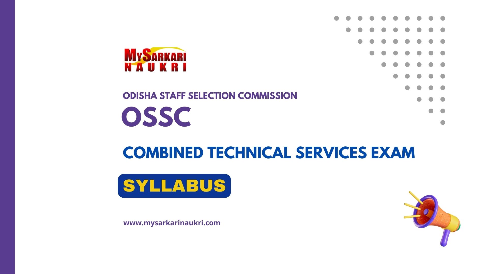 OSSC Combined Technical Services Syllabus & Exam Pattern - MySarkariNaukri En