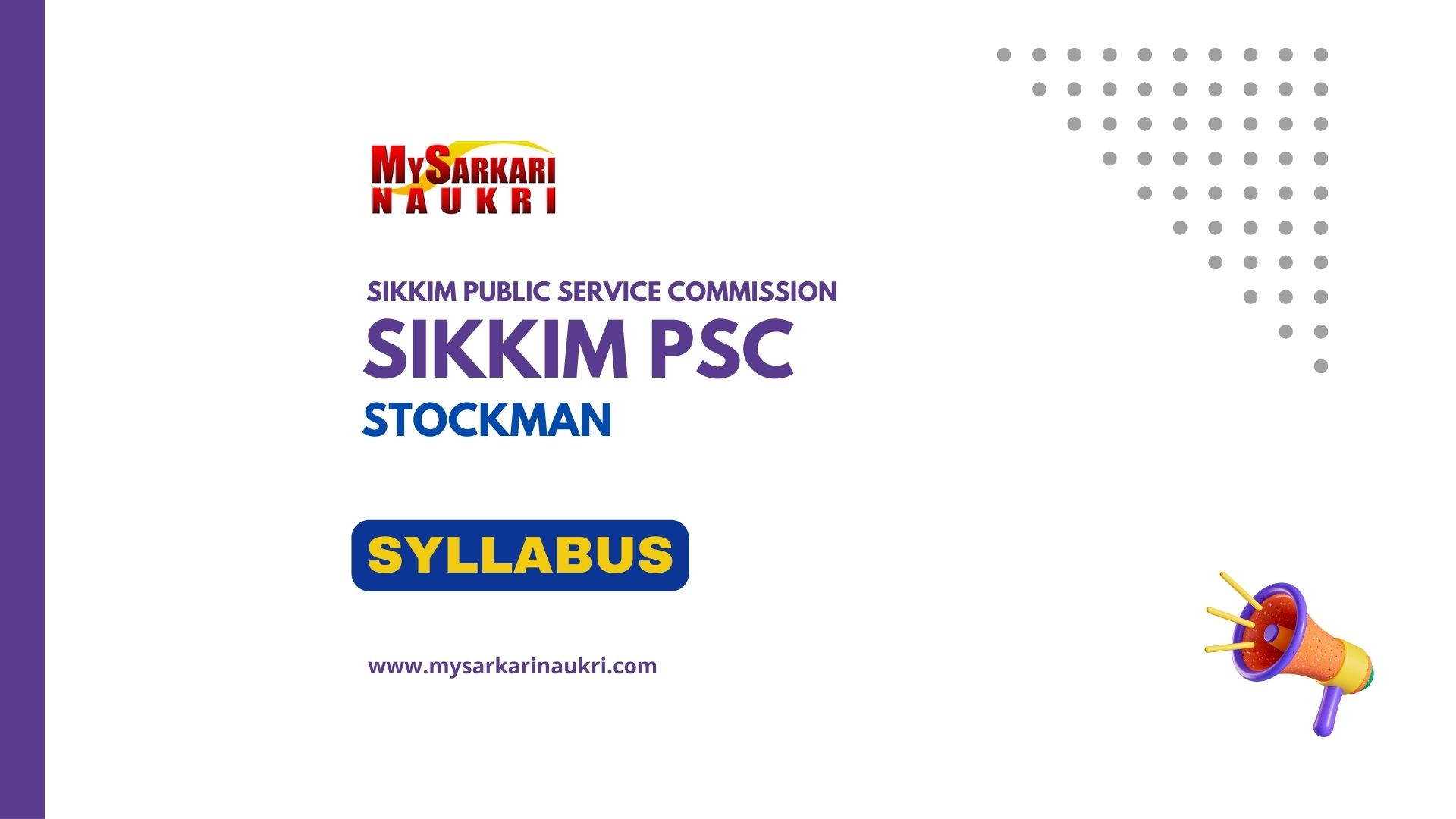 SPSC Stockman Syllabus - MySarkariNaukri En