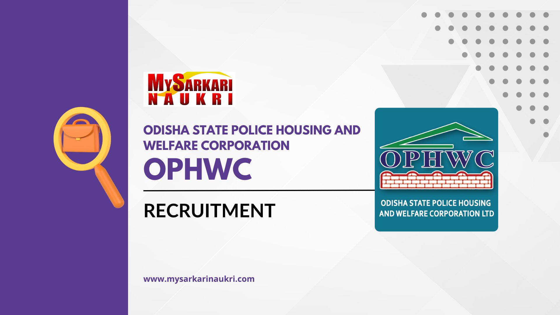 Odisha State Police Housing and Welfare Corporation (OPHWC) Recruitment ...