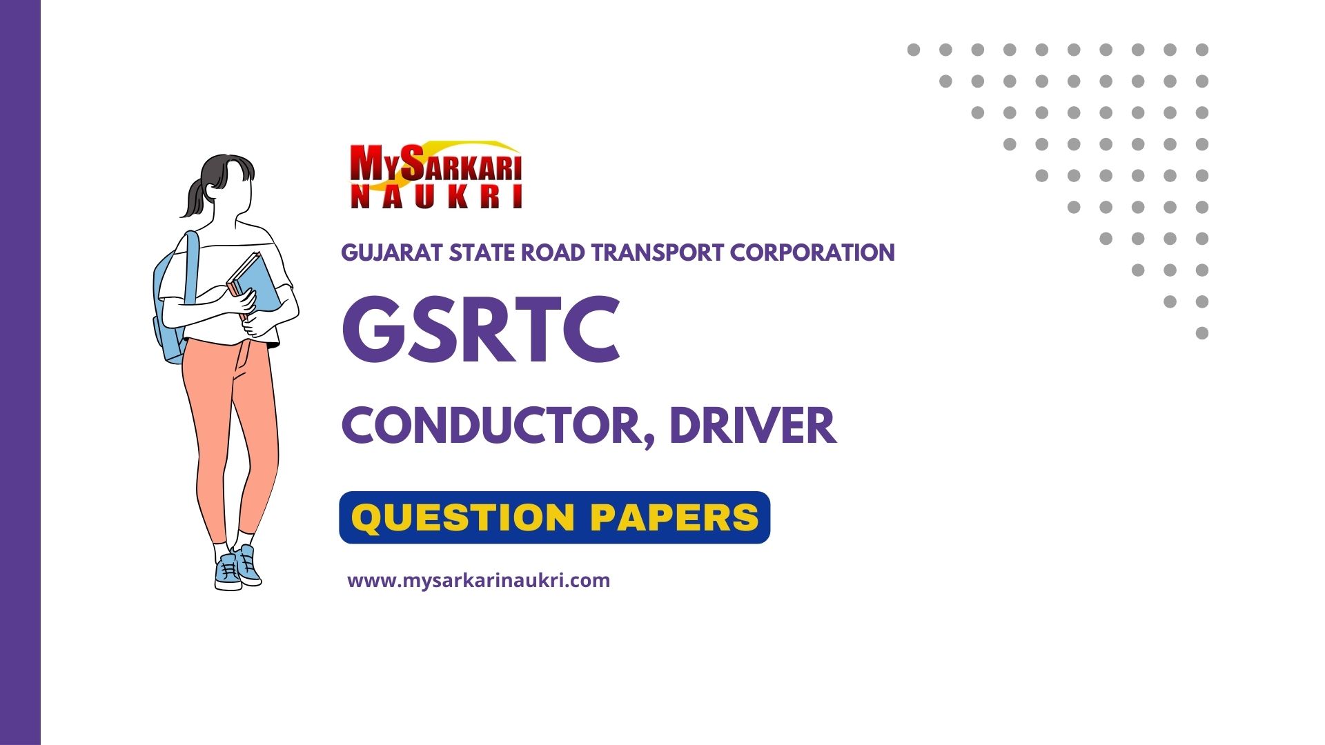 GSRTC Previous Papers - Conductor, Driver Model Papers - MySarkariNaukri En