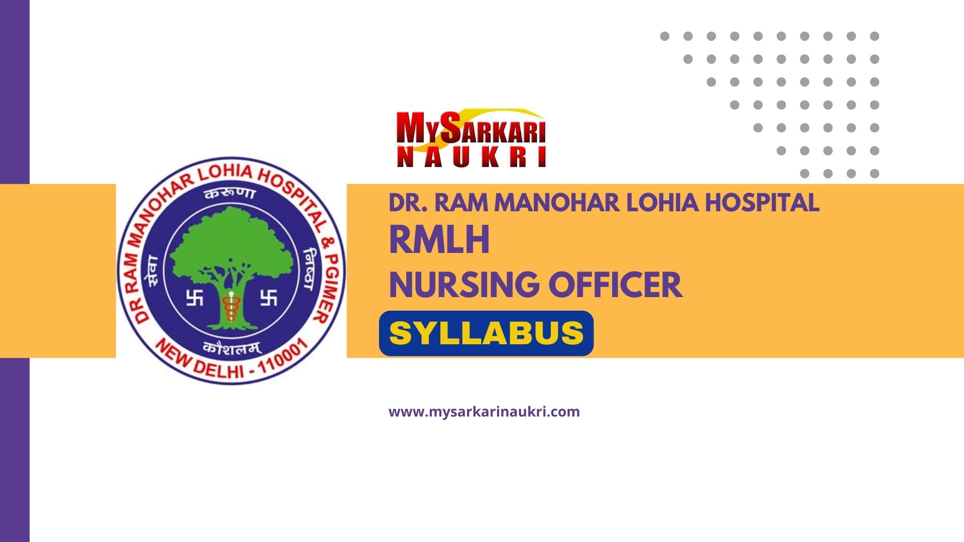 RML Hospital Nursing Officer Syllabus and Exam Pattern - MySarkariNaukri En