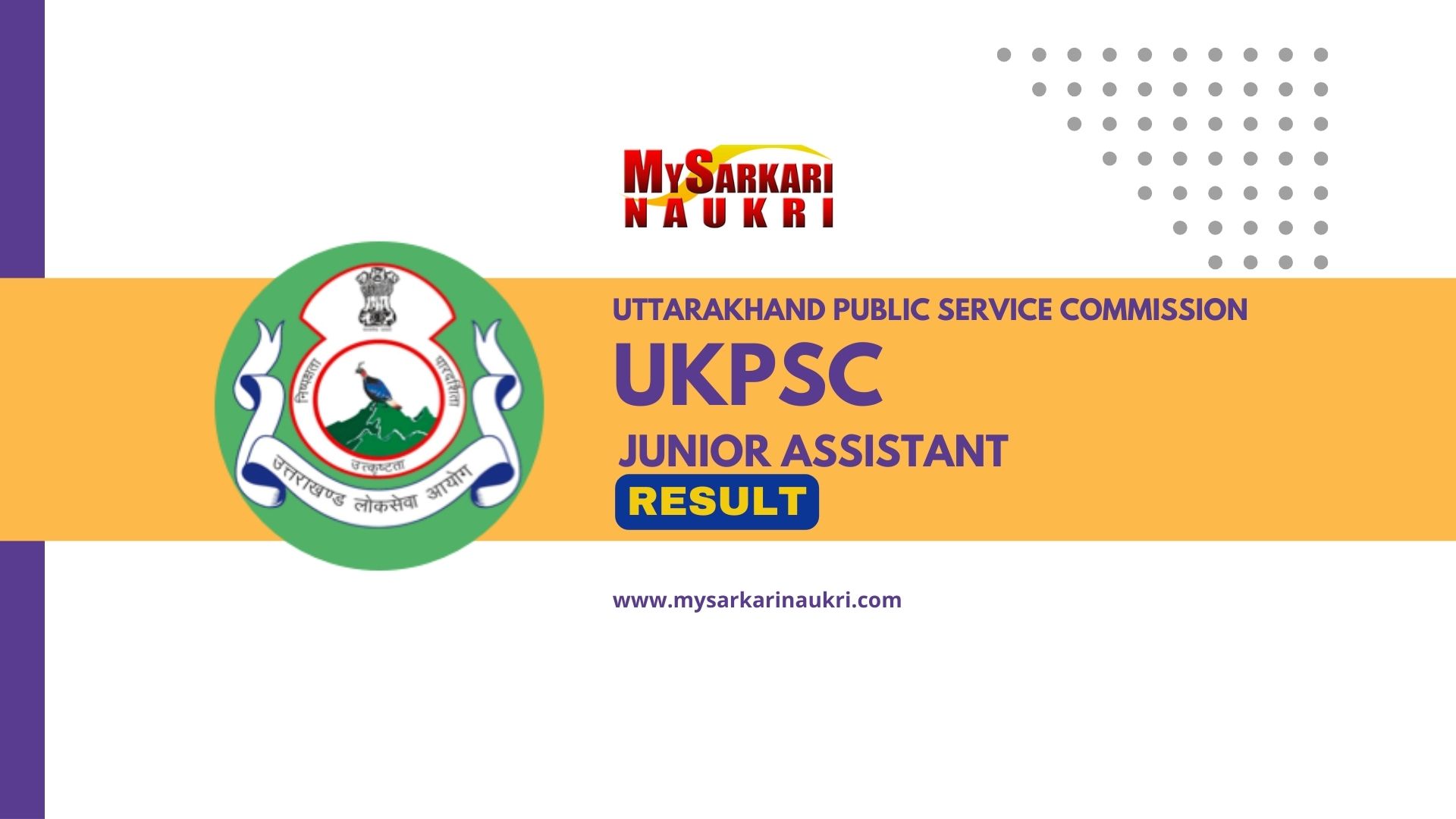 UKPSC Junior Assistant Result 2024 | Selection List, Merit List ...