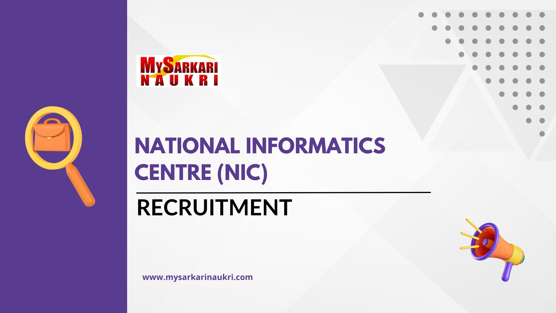 National Informatics Centre Recruitment - MySarkariNaukri En