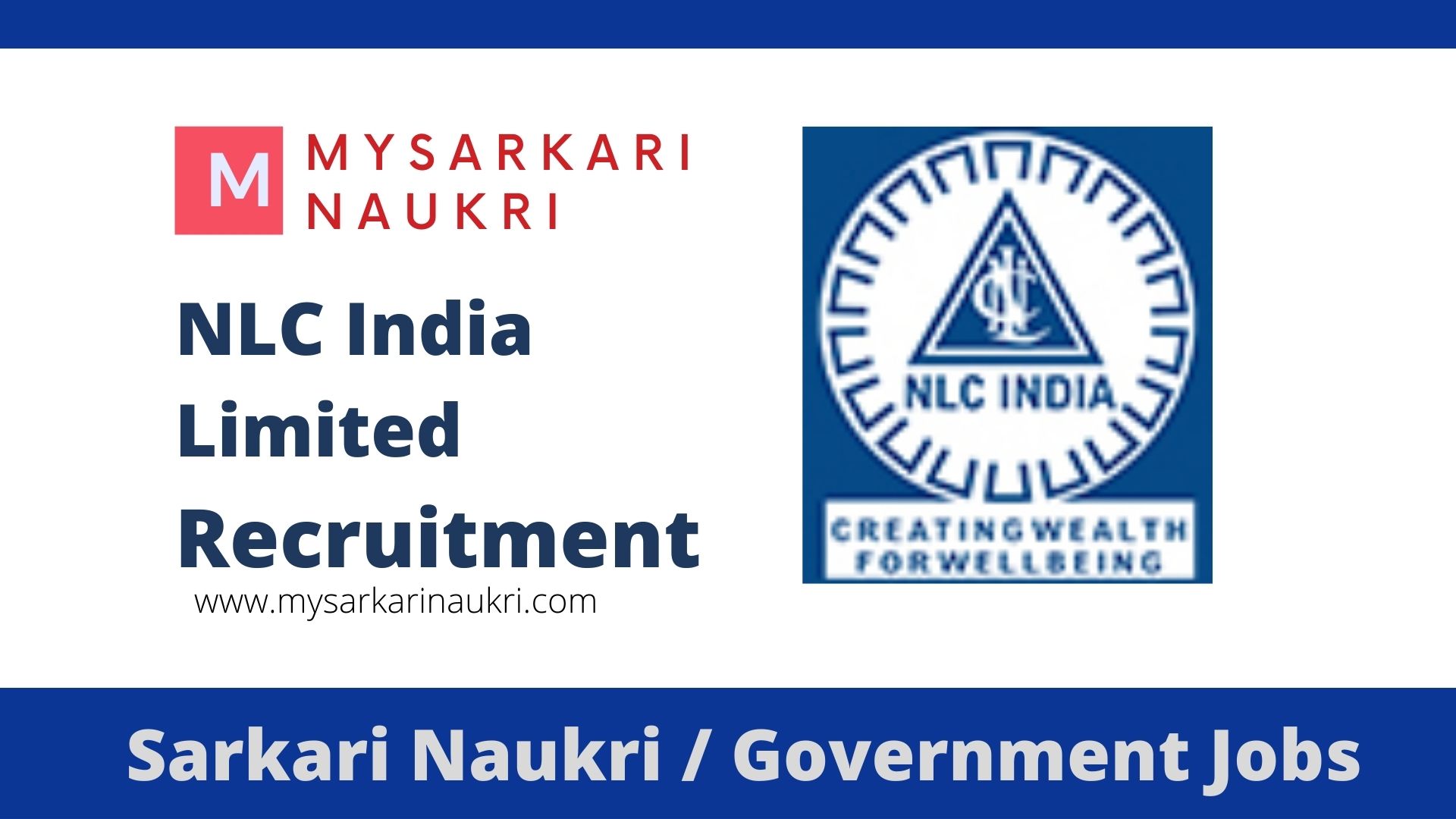 NLCIL Recruitment 2025 For 171 Junior Overman, Mining Sirdar - MySarkariNaukri.com