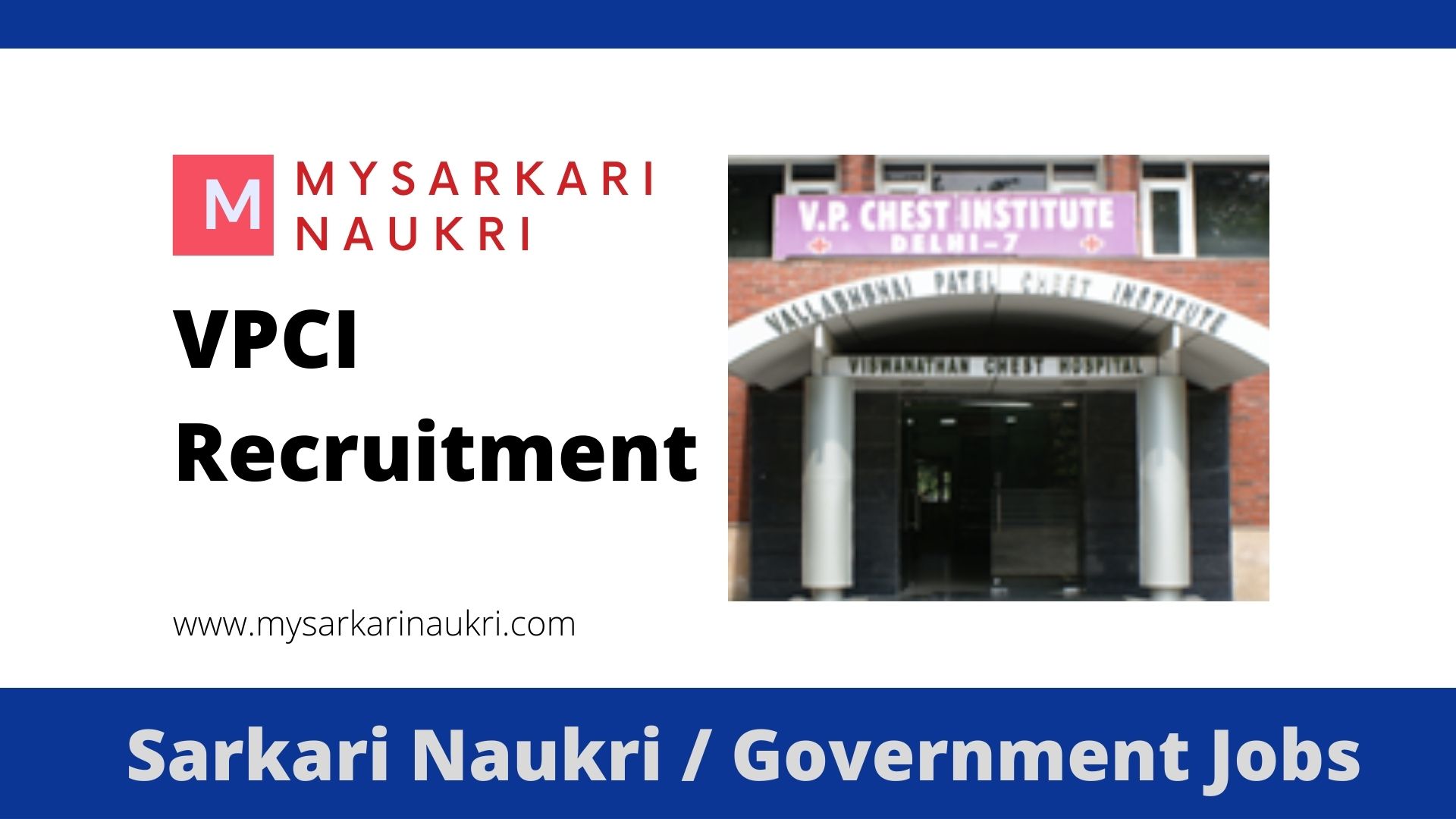 VPCI Recruitment 2025 For Consultant (Policy and Research ...