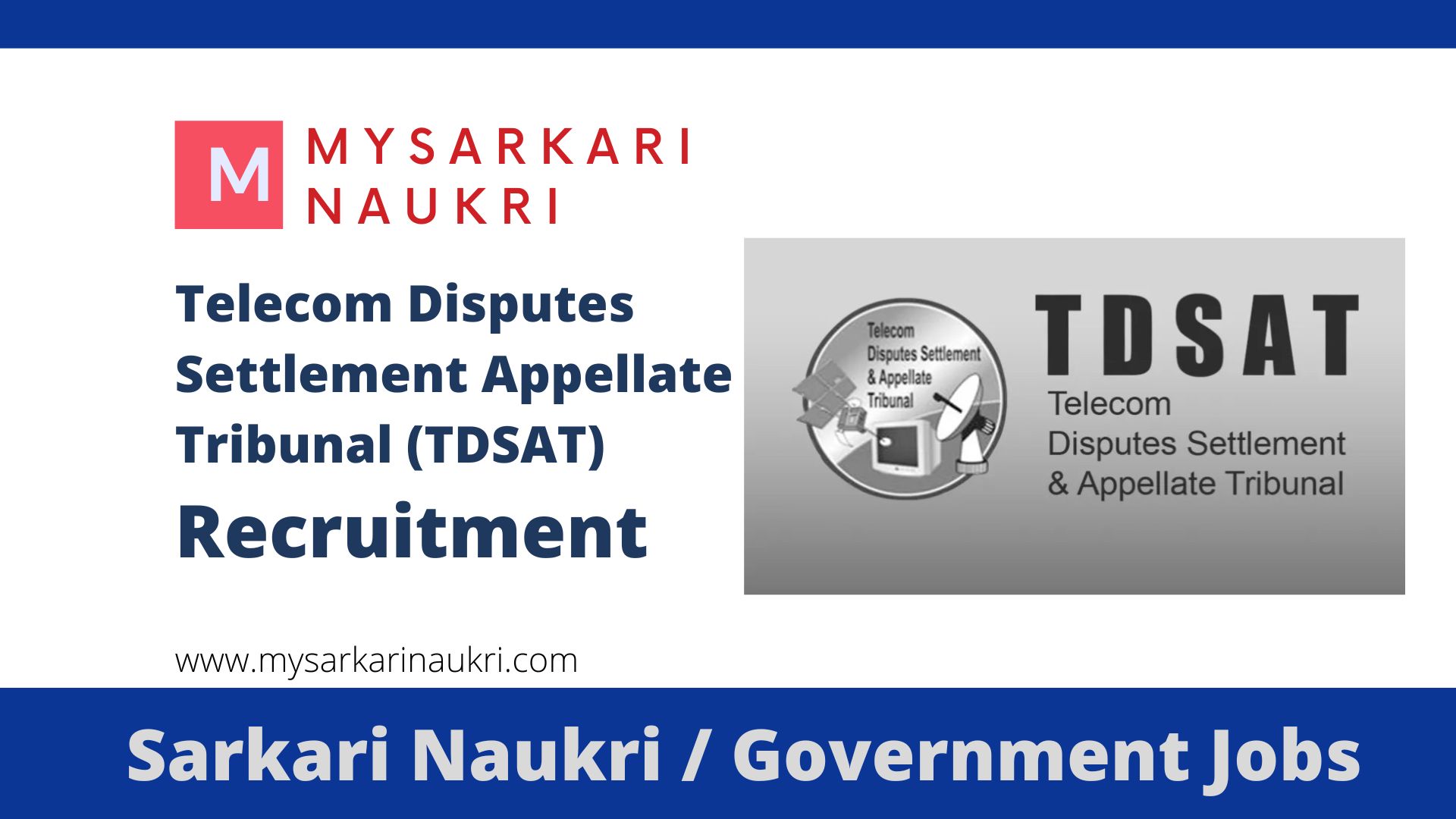 TDSAT Recruitment 2025 For Administrative Officer and Various Posts ...