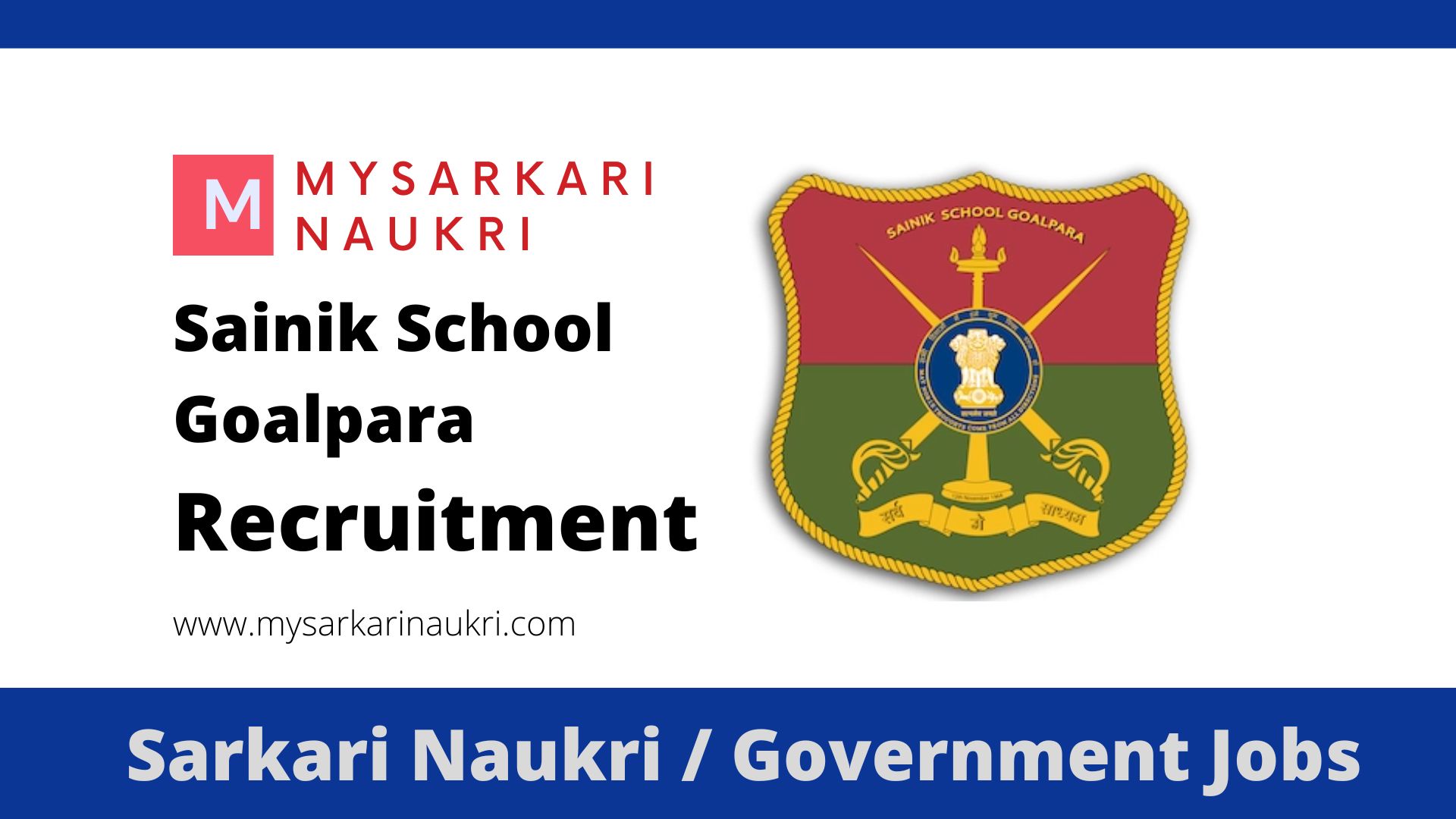 Sainik School Goalpara Logo