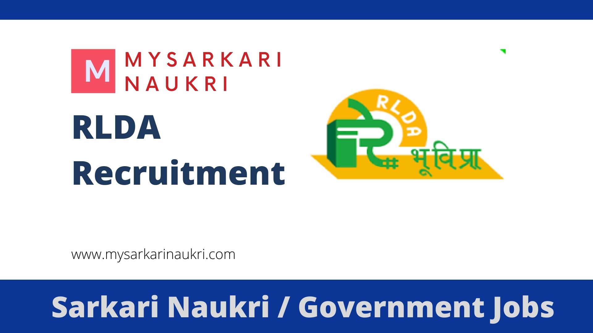 RLDA Recruitment 2025 For 8 Manager and Various Posts - MySarkariNaukri.com