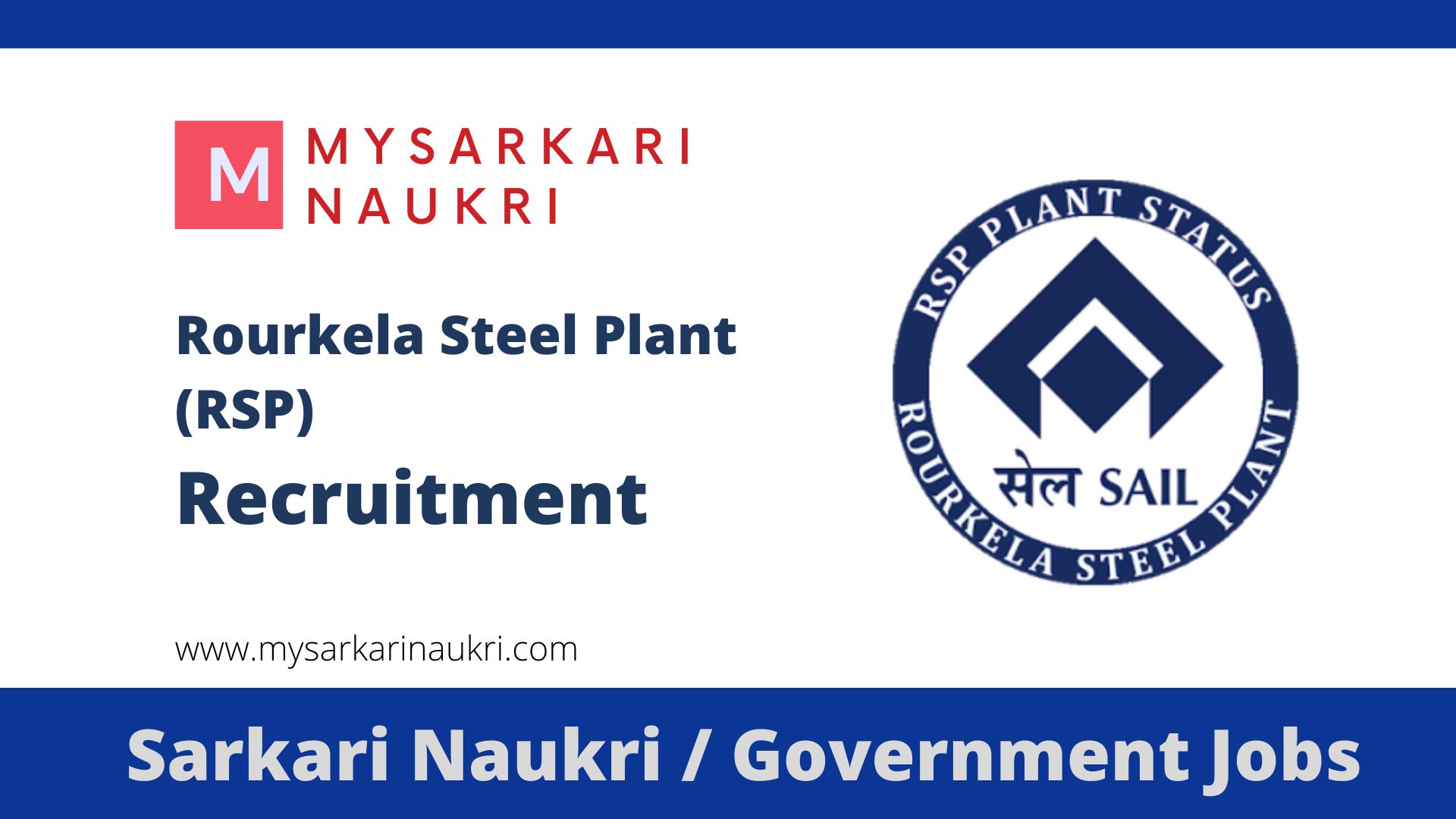 Rourkela Steel Plant Recruitment 2025 For Specialist, GDMO - MySarkariNaukri.com
