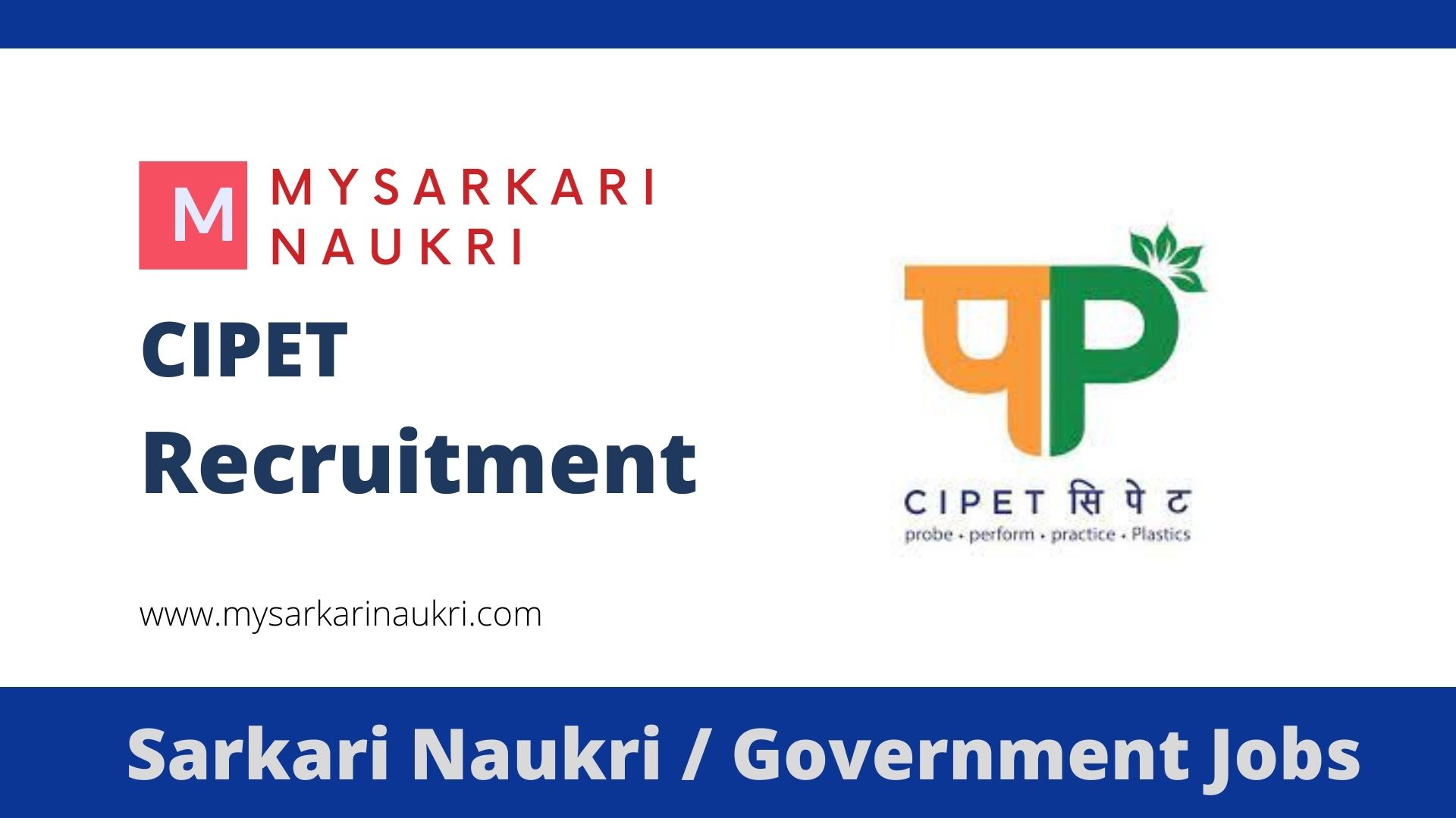 CIPET Recruitment 2025 For 13 Instructor and Various Posts ...