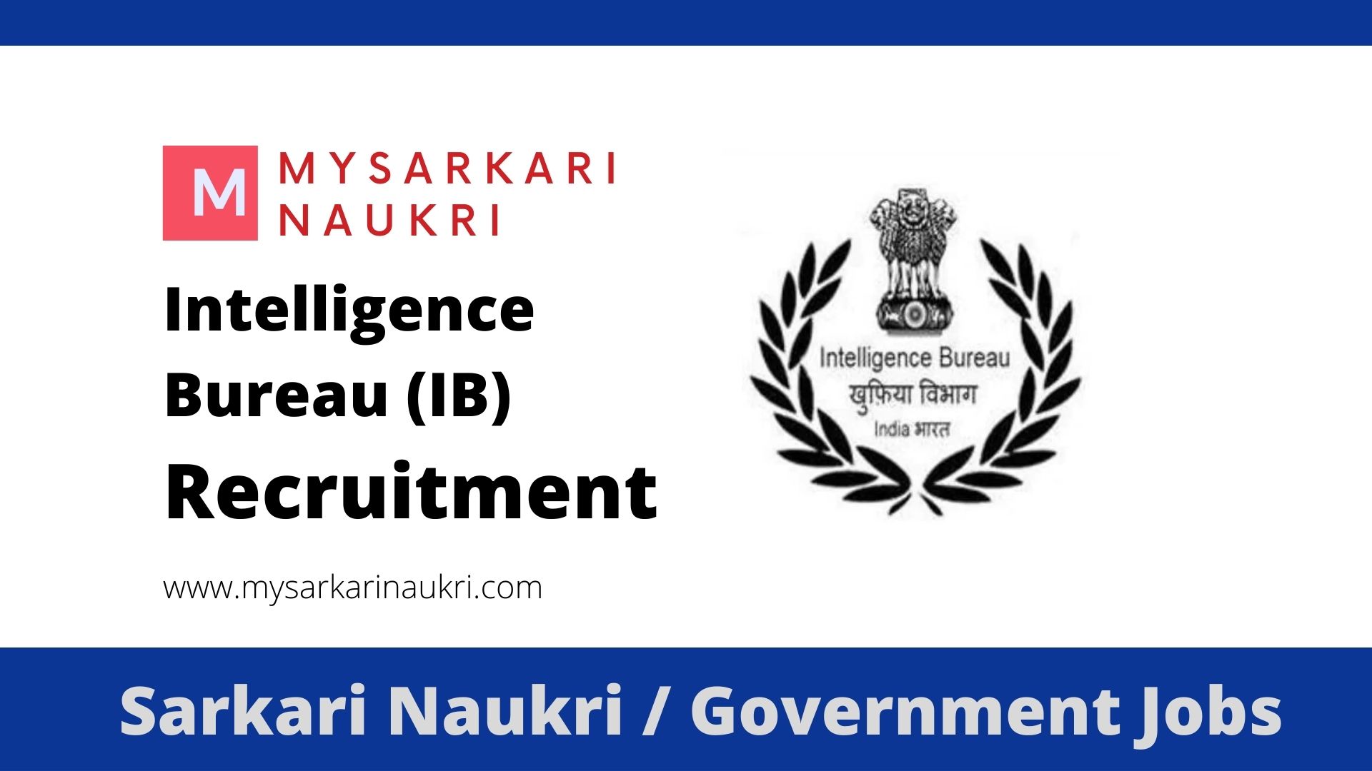 Intelligence Bureau Recruitment 2025 For 394 Junior Intelligence ...