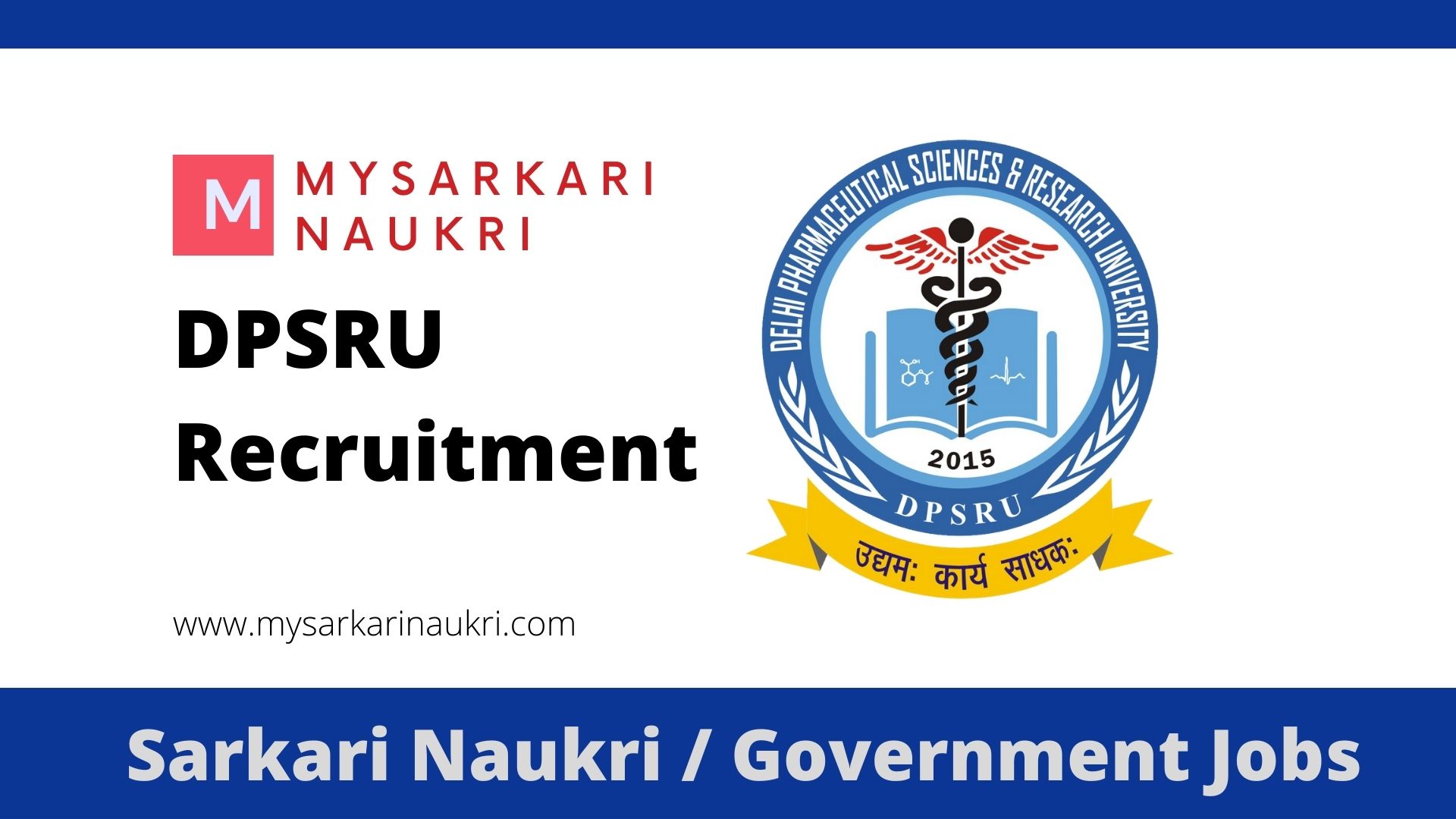 DPSRU Recruitment 2025 For 11 Assistant and Various Posts ...