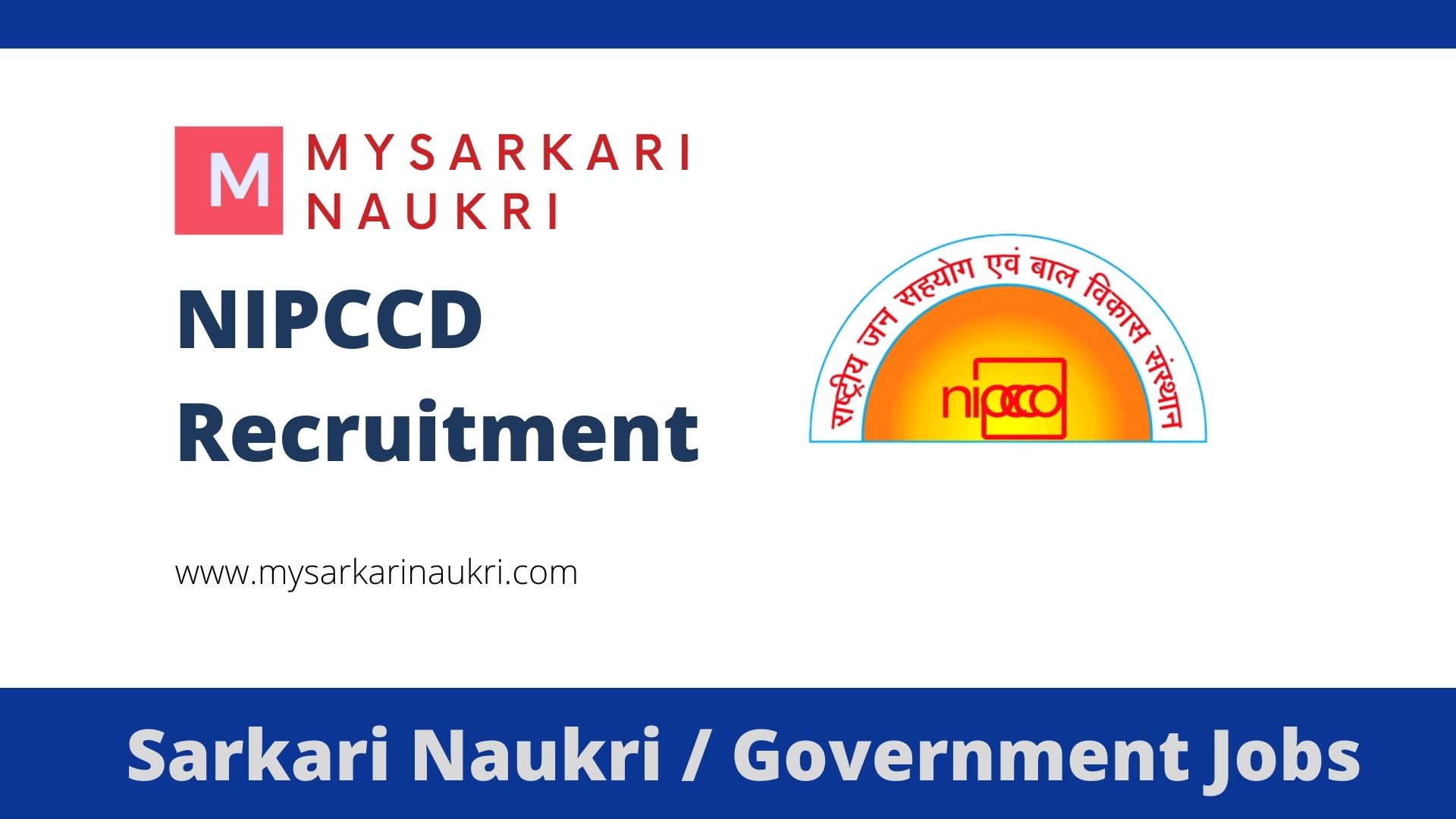 NIPCCD Recruitment 2025 For Assistant Director and Various Posts ...