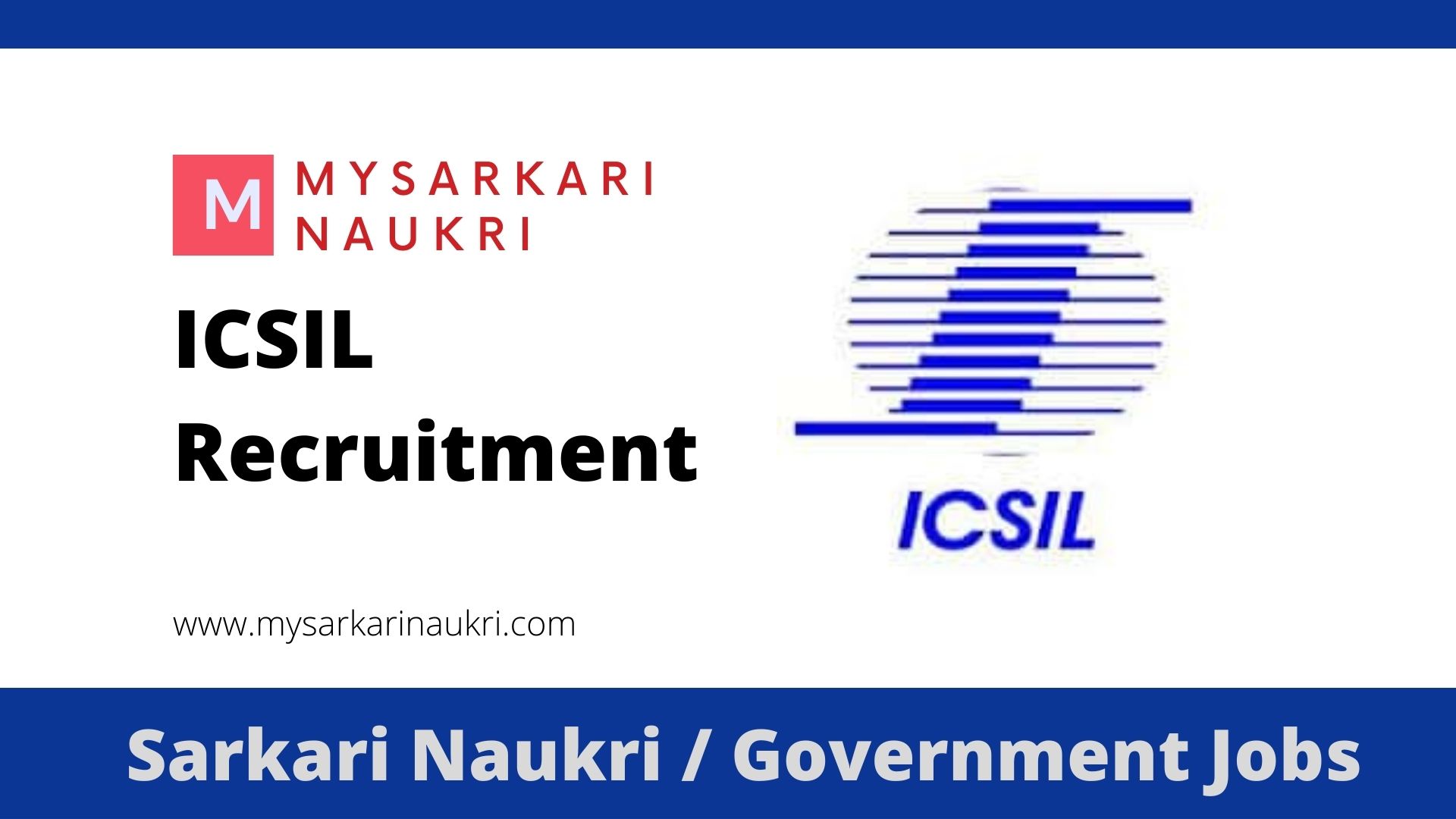 ICSIL Recruitment 2025 For Data Entry Operator (DEO) - MySarkariNaukri.com
