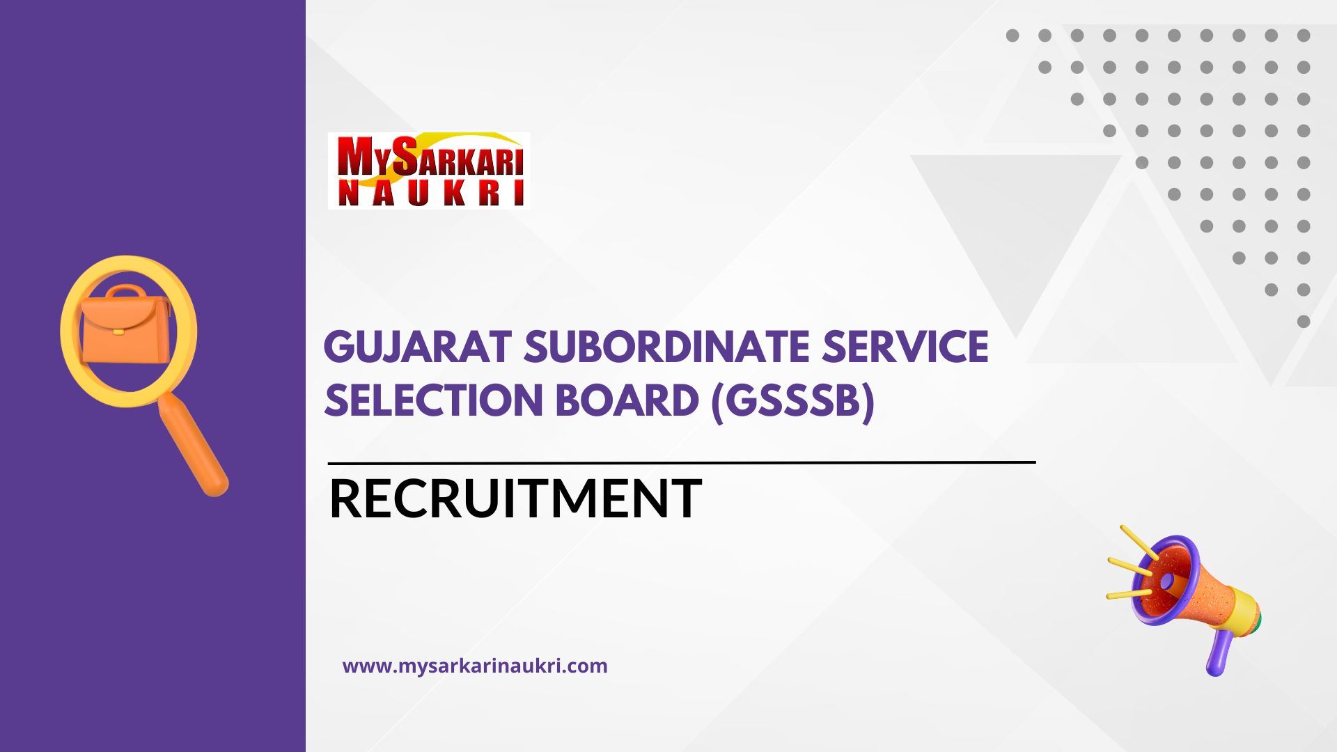 GSSSB Recruitment 2025 For 50 Surveyor Class-3 - MySarkariNaukri.com