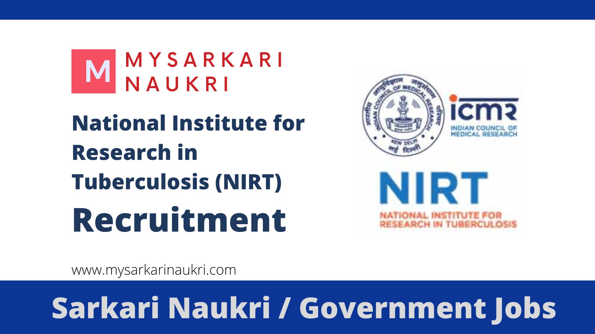 NIRT Recruitment 2025 For 16 Assistant, LDC, UDC - MySarkariNaukri.com