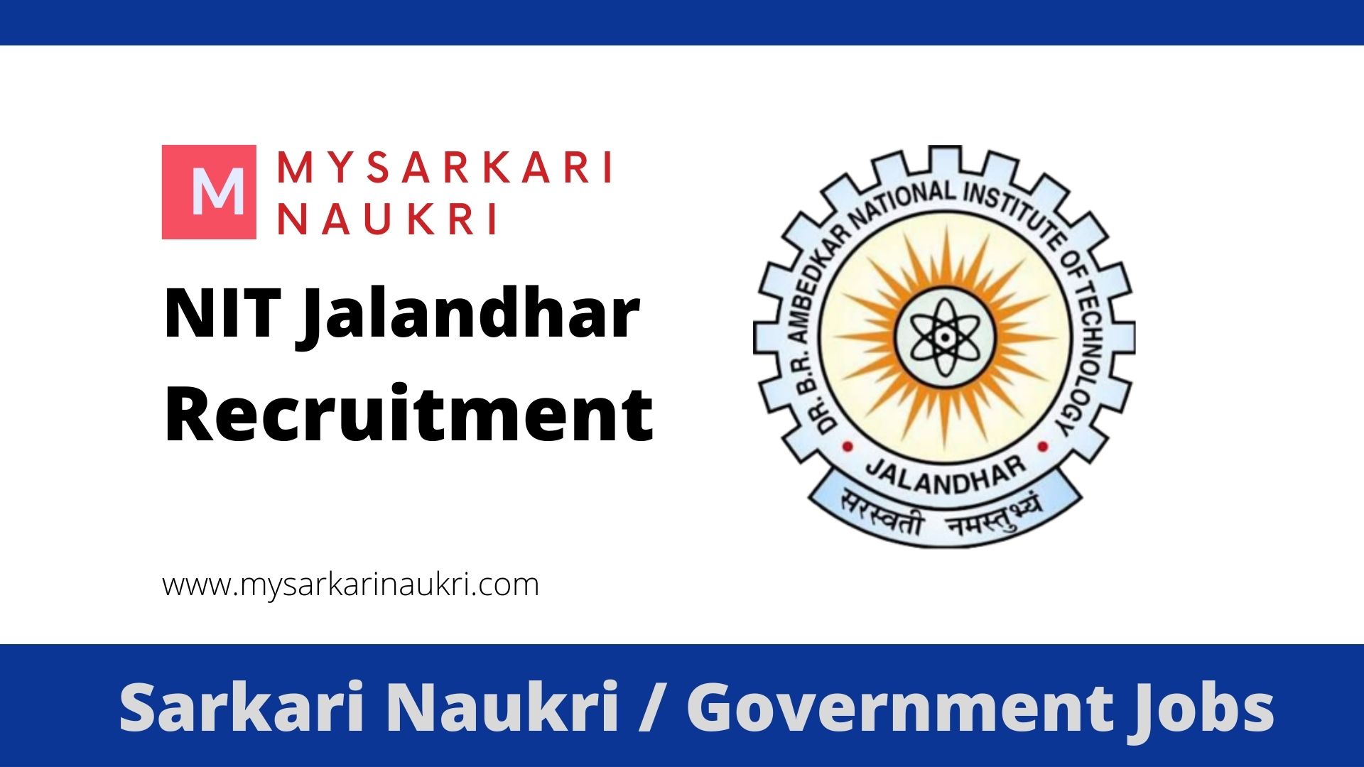 NIT Jalandhar Recruitment 2025 For Junior Research Fellow (JRF ...