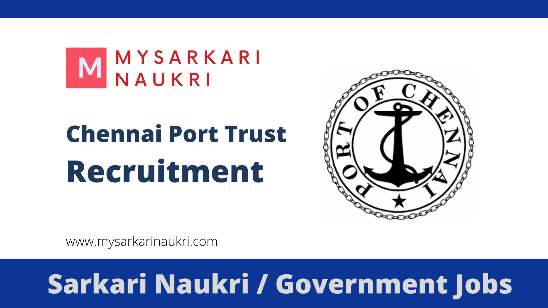 Chennai Port Authority Recruitment 2025 For Manager (IT ...