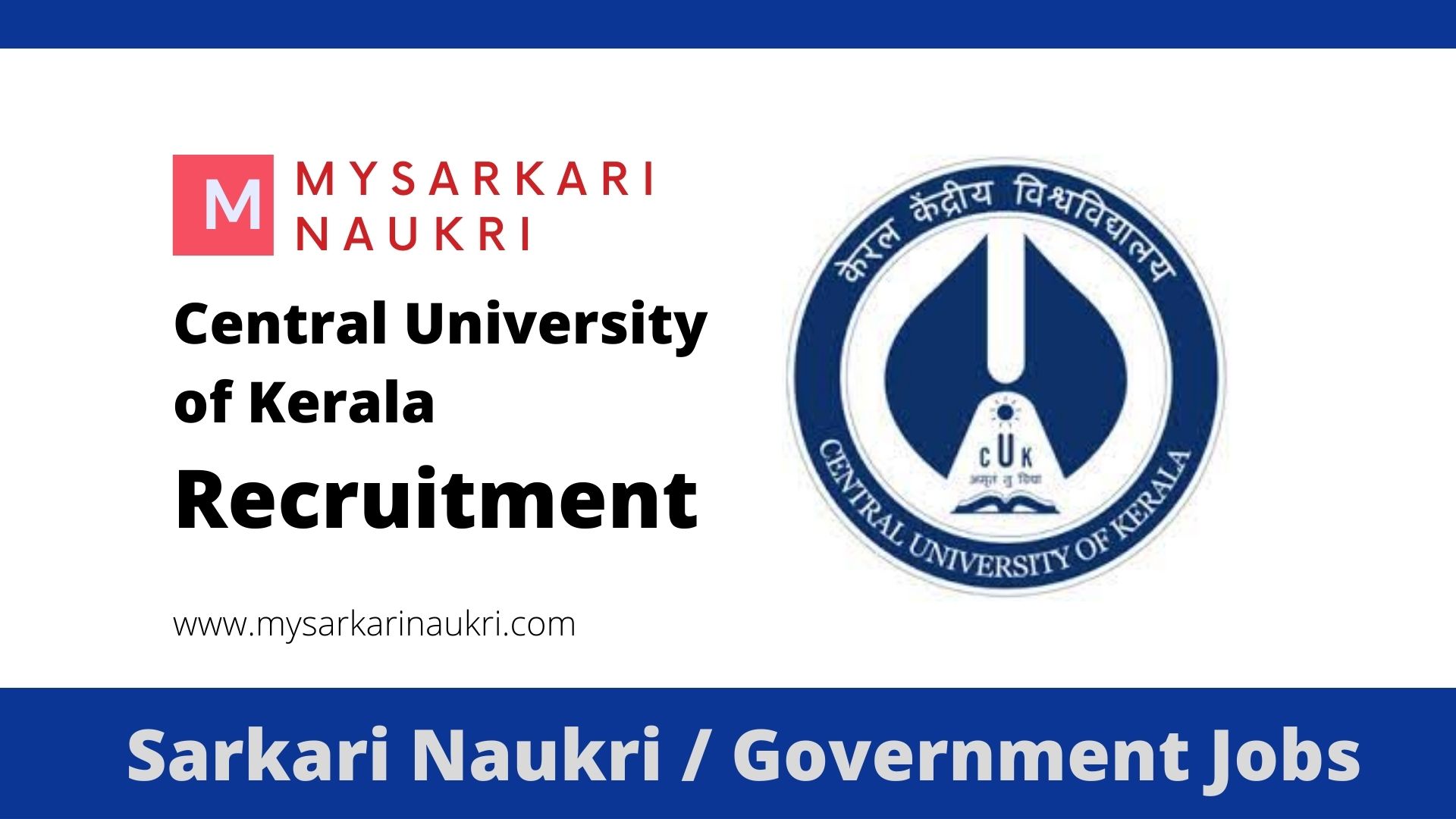 Central University of Kerala Recruitment 2025 For Computer Assistant ...