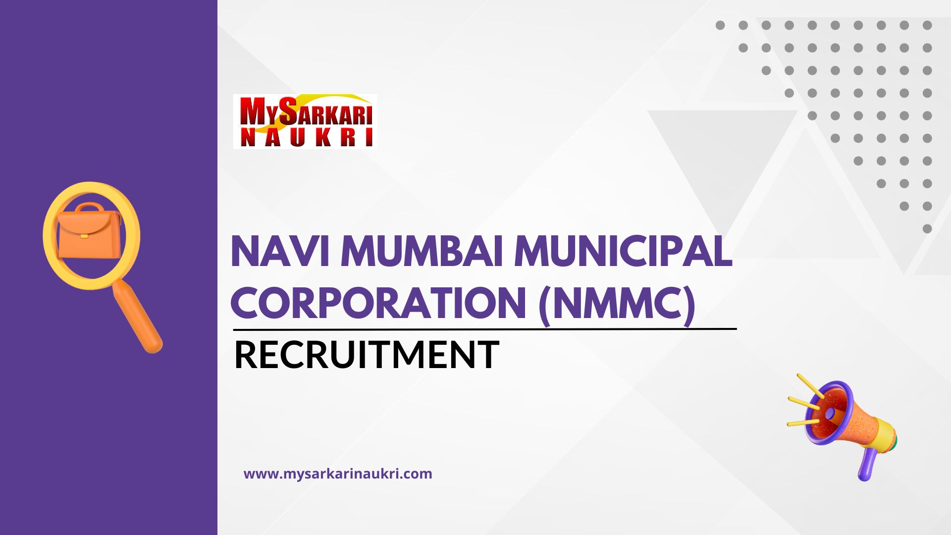 NMMC Recruitment 2025 For 30 Staff Nurse, ANM and Various Posts ...