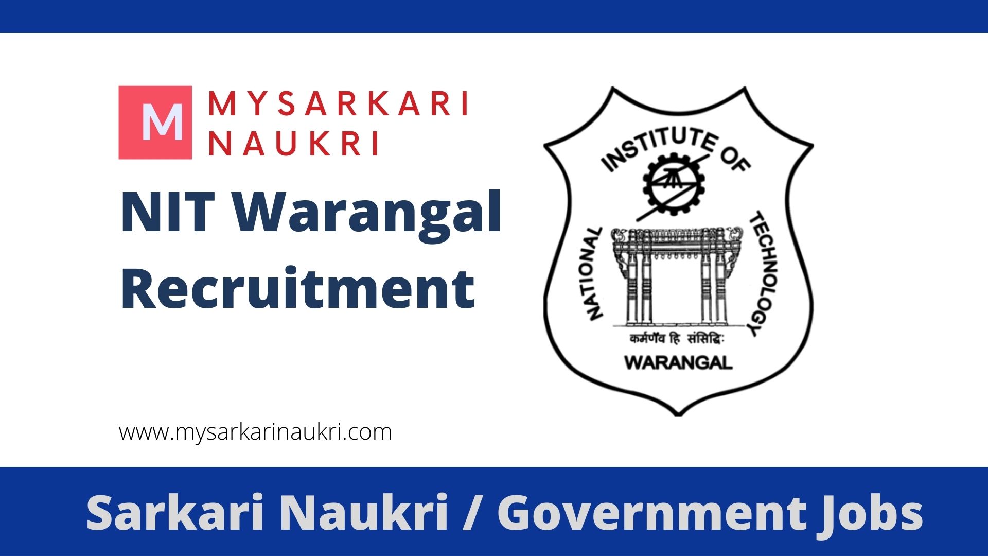 NIT Warangal Junior Research Fellow Recruitment 2026 – Apply Online for ...