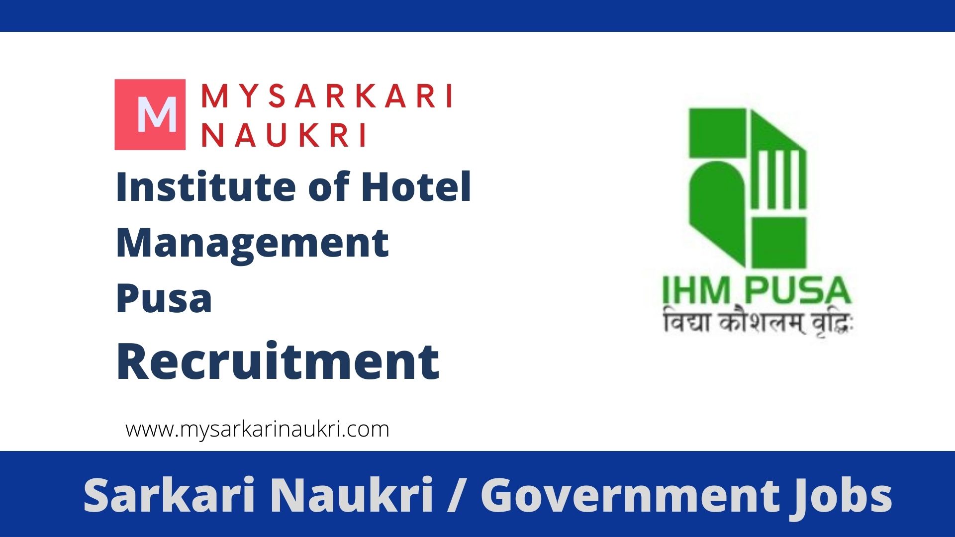 IHM Pusa Recruitment 2025 For Lecturer, Assistant Lecturer, LDC ...