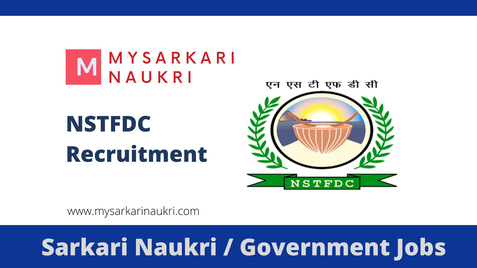 NSTFDC Recruitment 2025 nstfdc.nic.in Jobs