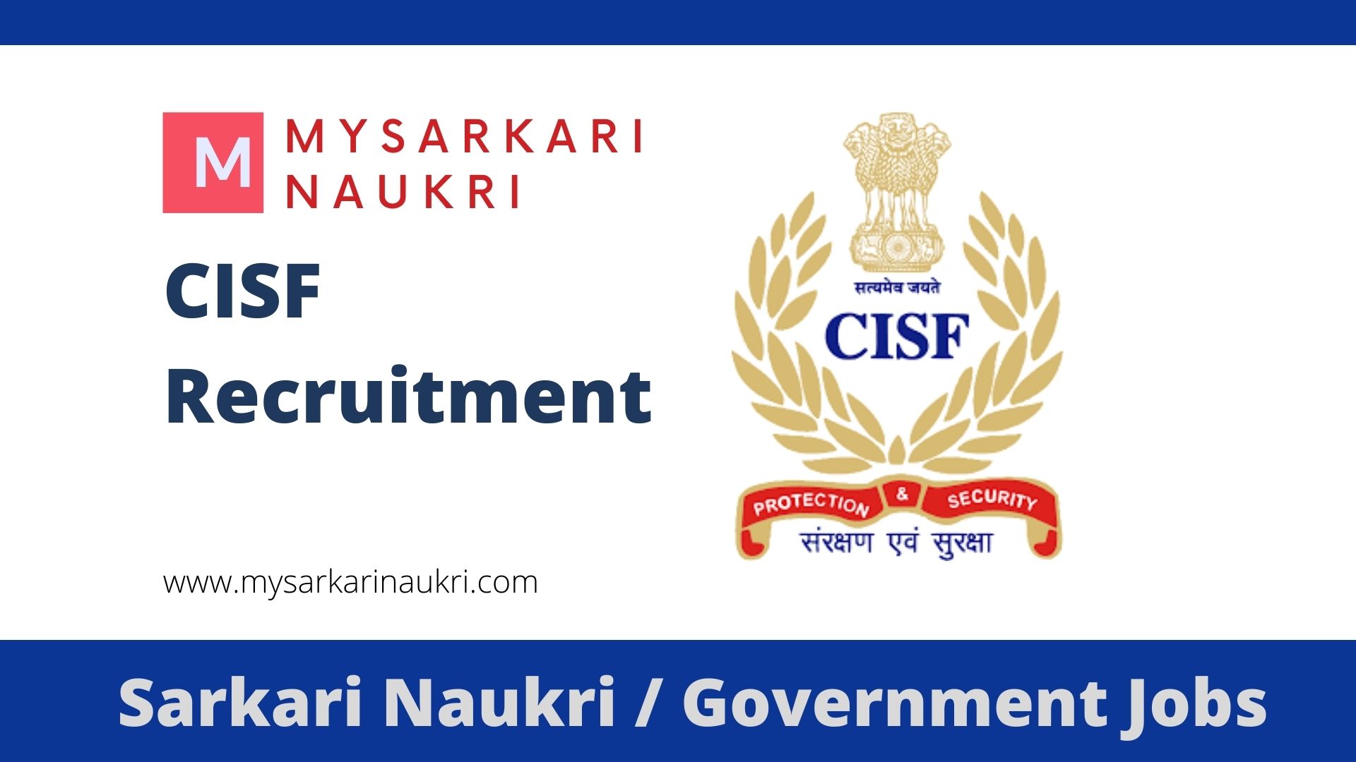 CISF Recruitment 2025 For Assistant Commandant (Fire) - MySarkariNaukri.com