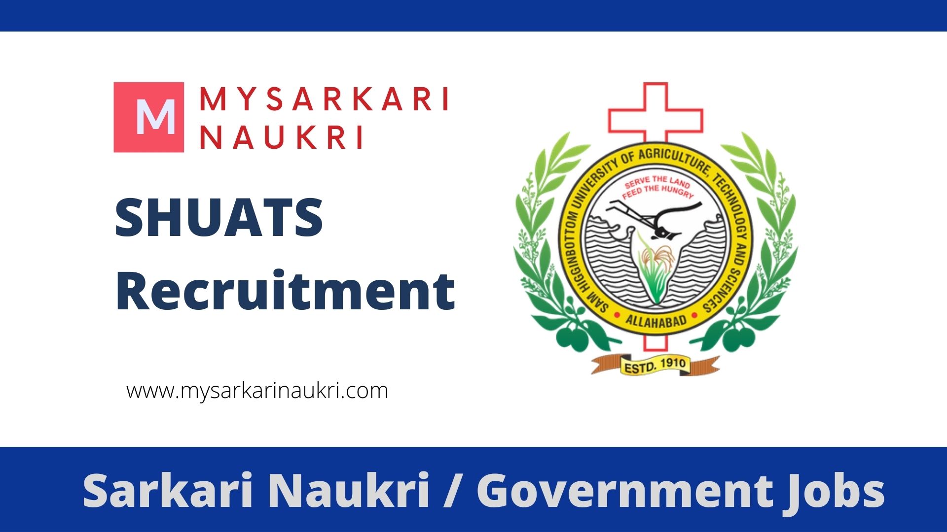 SHUATS Recruitment 2025 For Stenographer and Various Posts ...