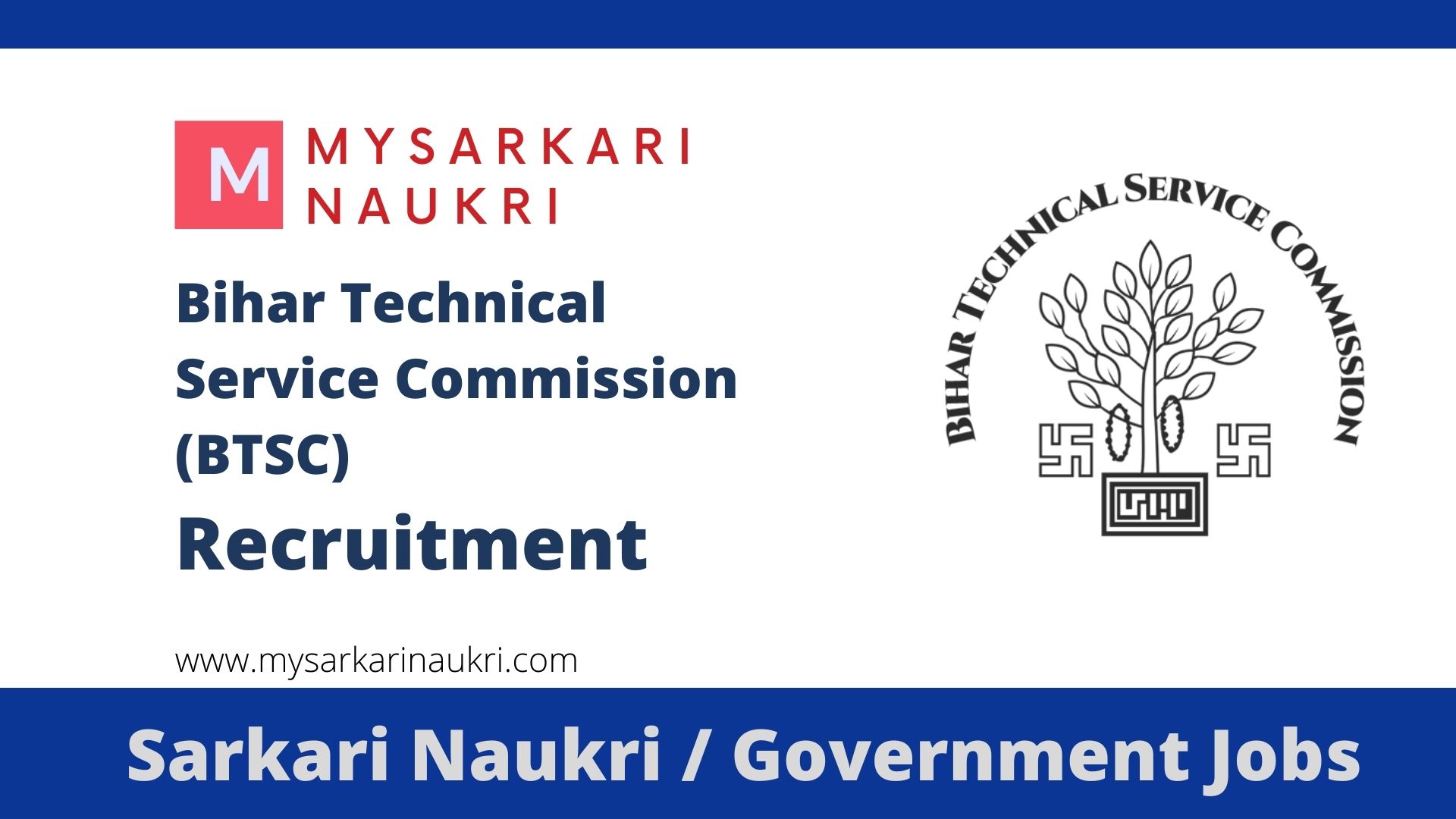 Bihar Technical Service Commission Recruitment 2025 btsc.bih.nic.in